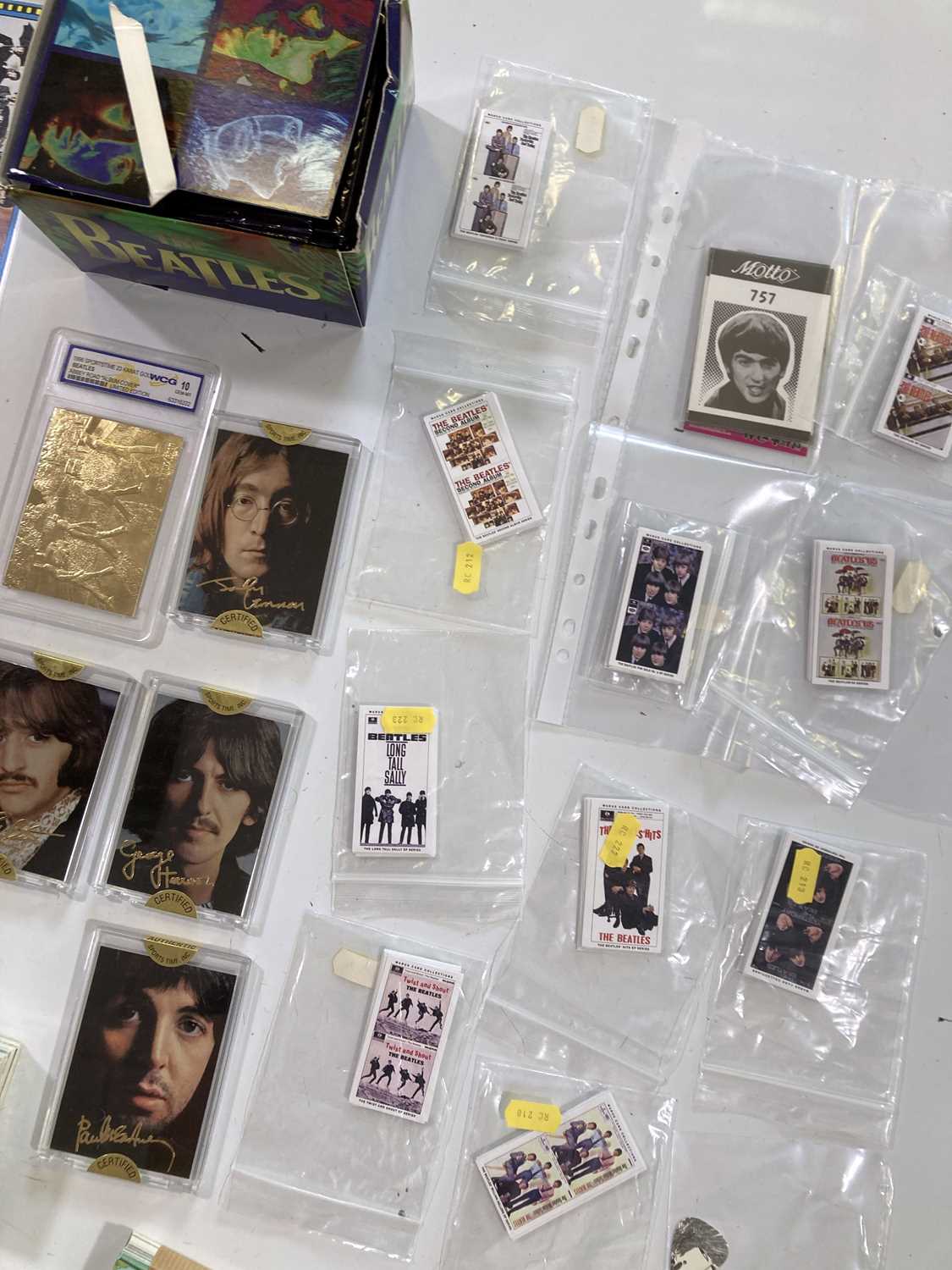 Lot 137 - THE BEATLES COLLECTABLE CARDS.