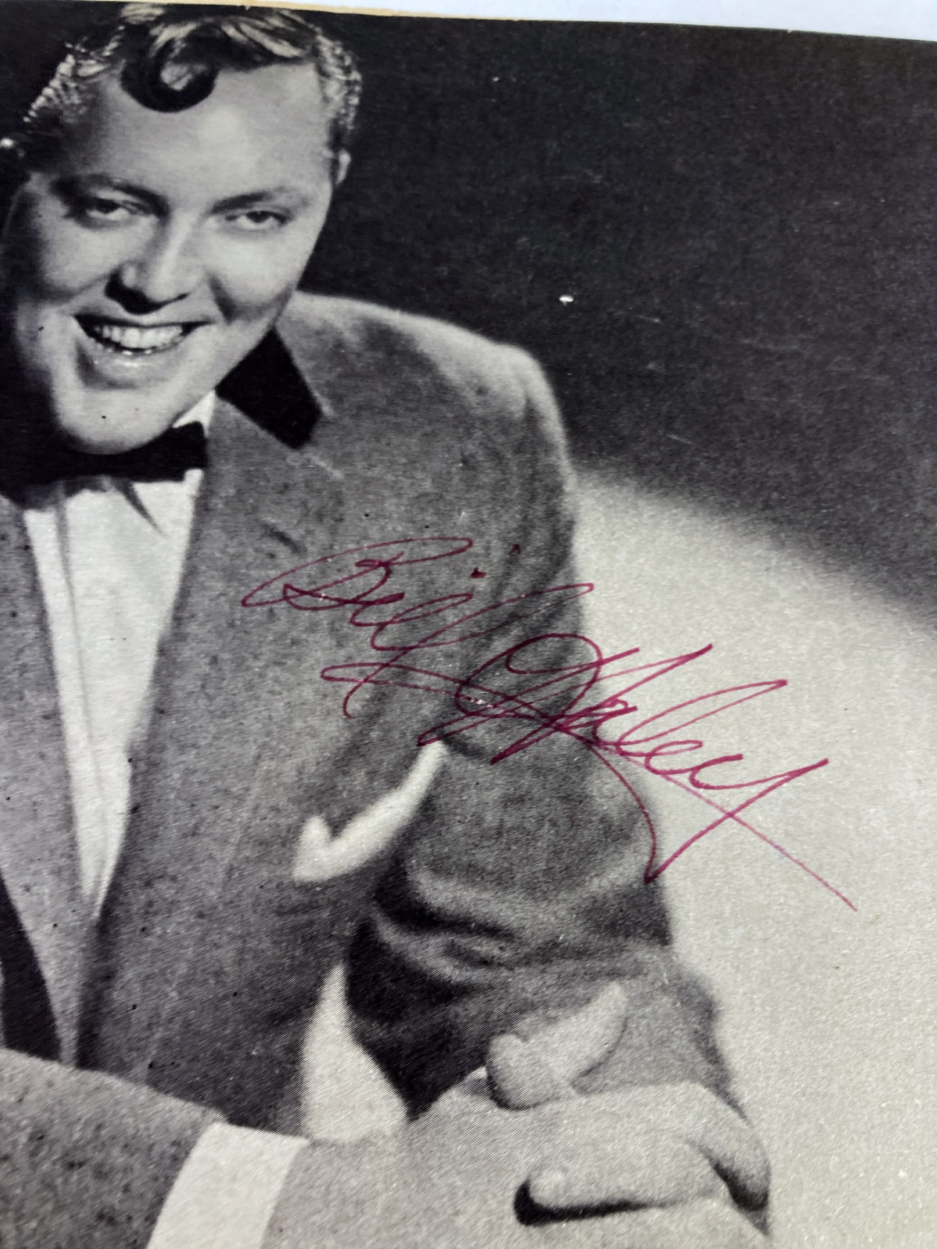Lot 314 - BILL HALEY - SIGNED ITEMS AND EARLY