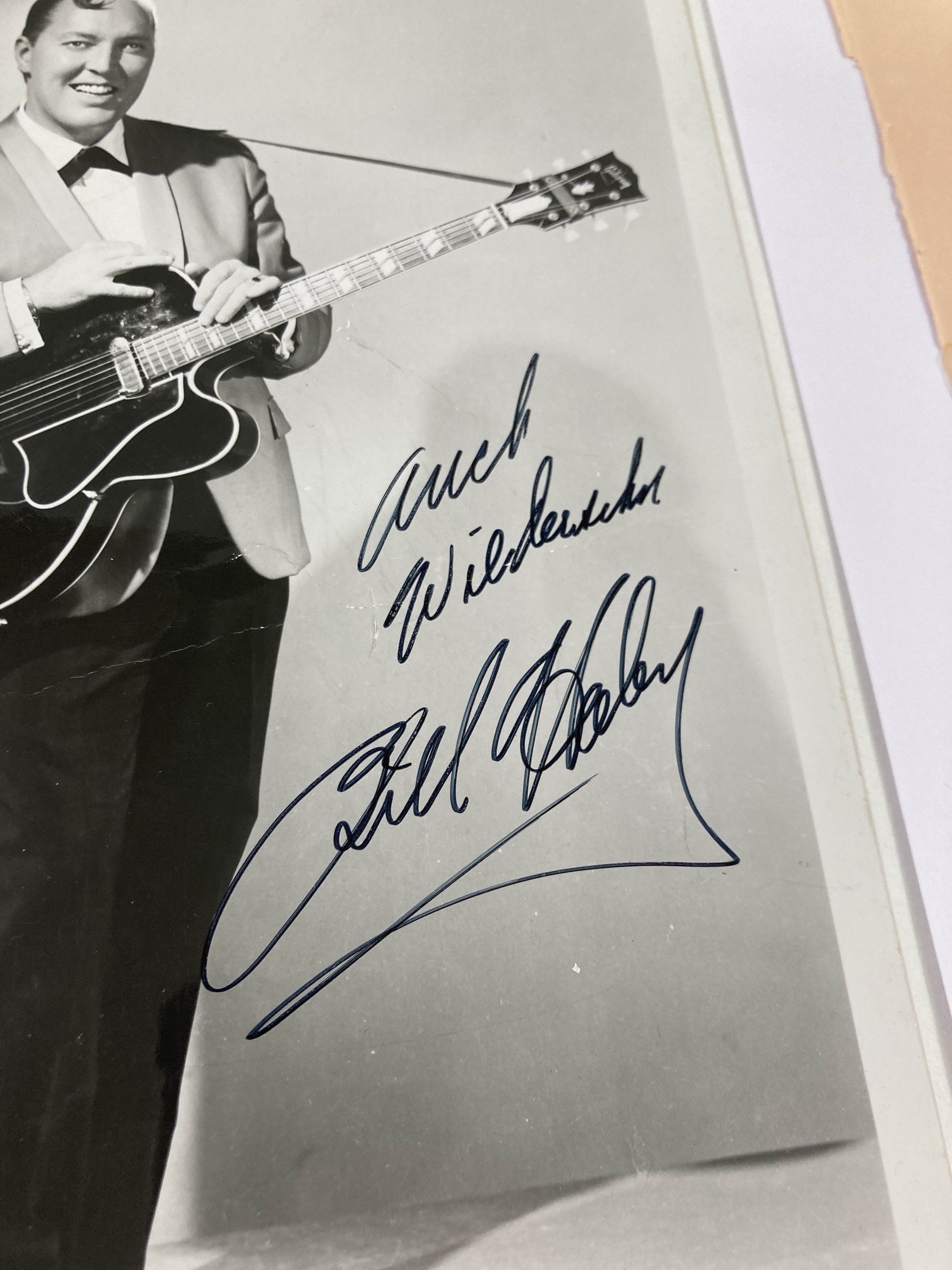 Lot 322 - BILL HALEY SIGNED ITEMS.