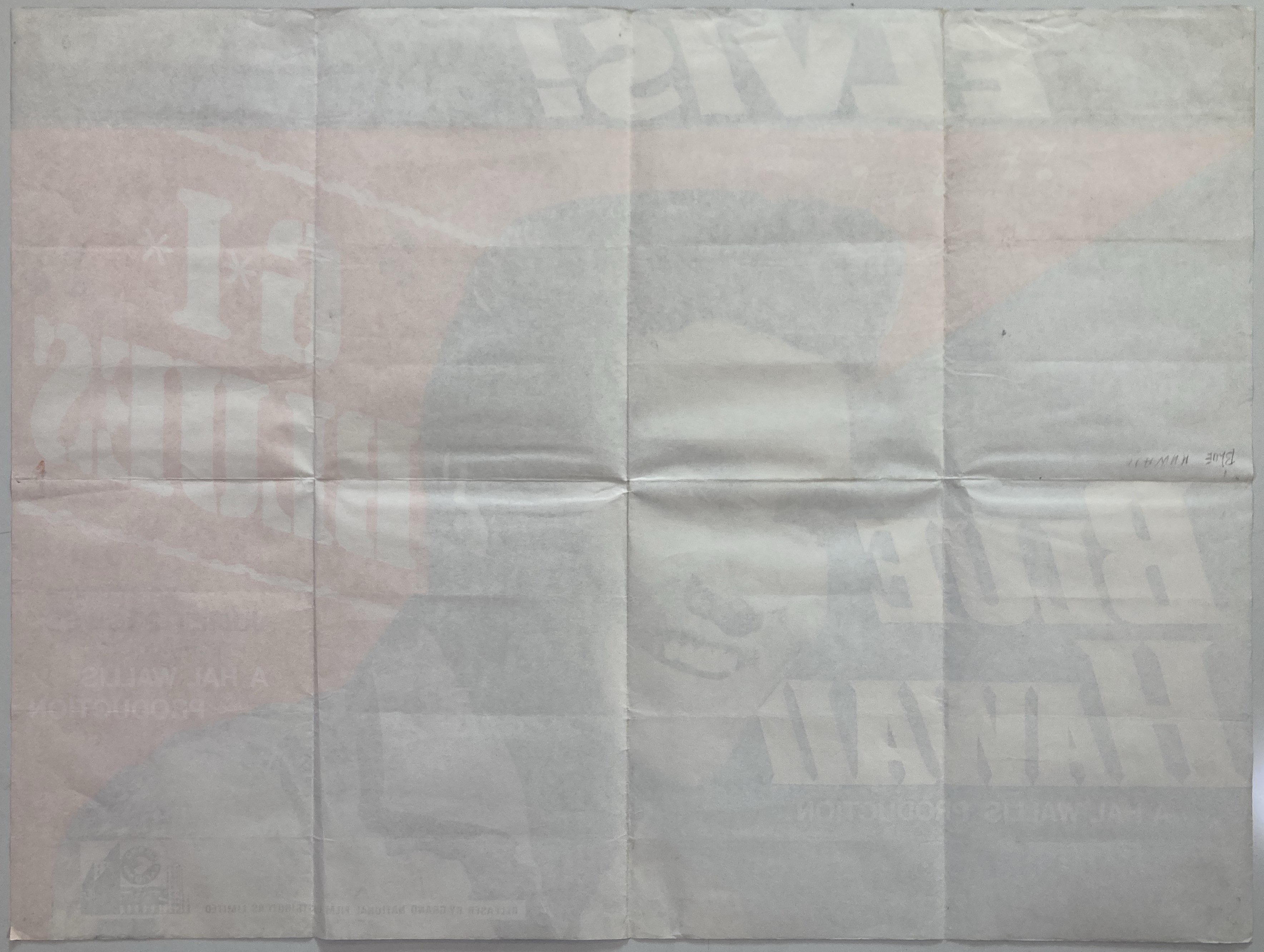 Lot 355 - ELVIS BLUE HAWAII QUAD POSTER.