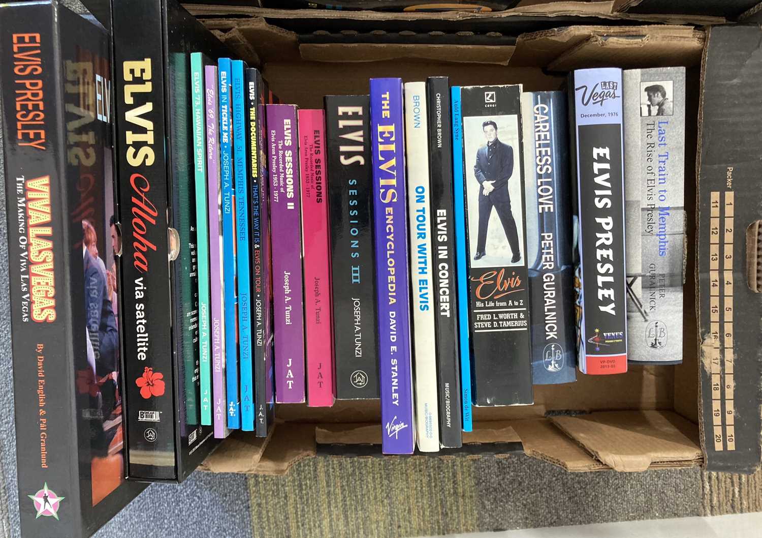 Lot 357 - ELVIS BOOKS INC SOME BY JOSEPH TUNZI.