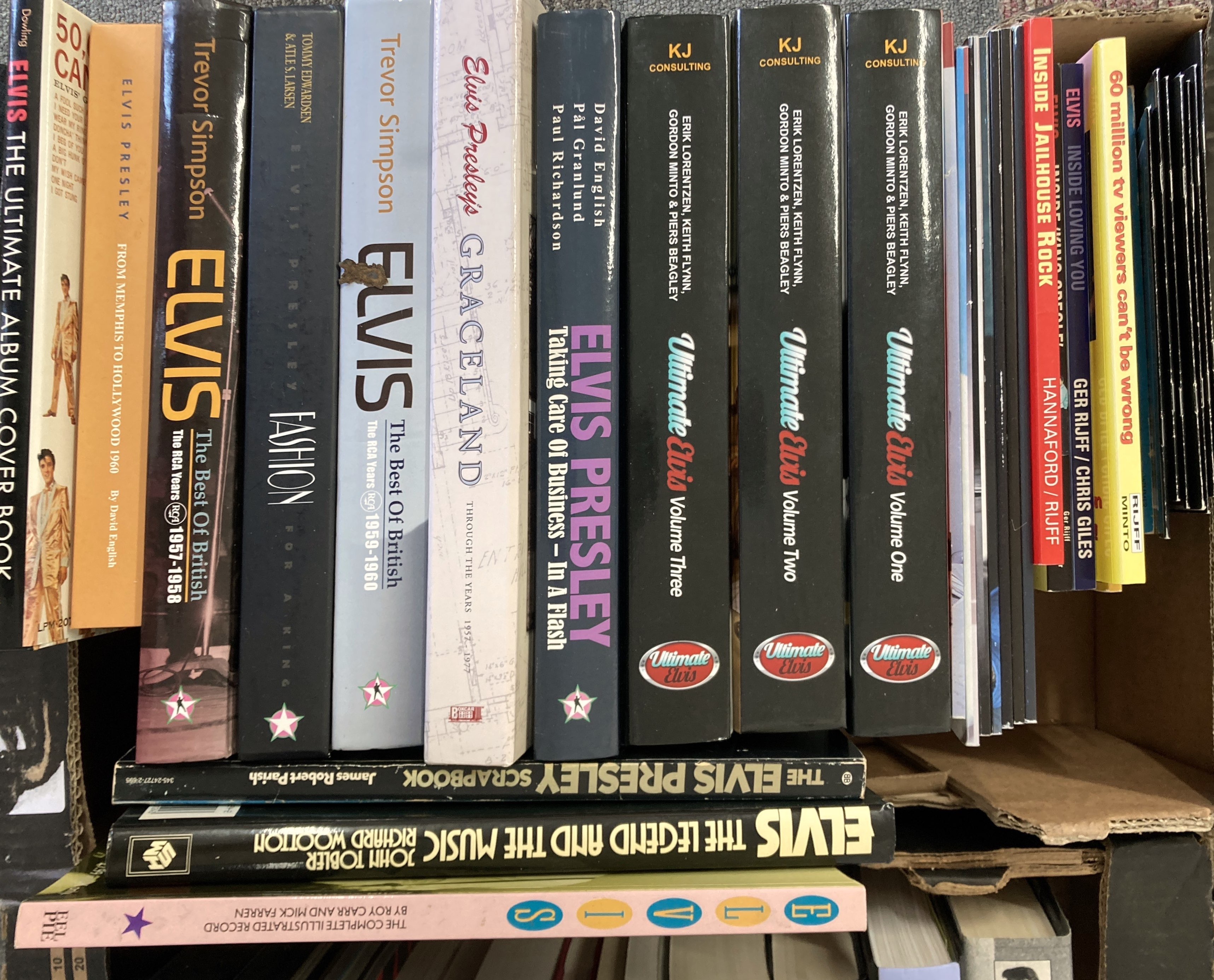 Lot 357 - ELVIS BOOKS INC SOME BY JOSEPH TUNZI.