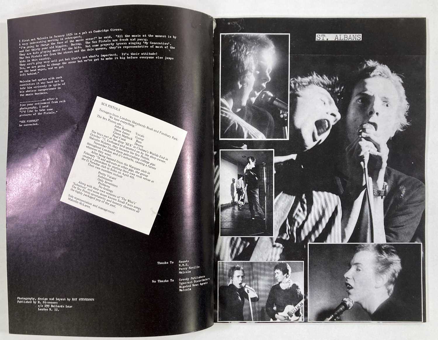 Lot 423 Sex Pistols Scrapbook