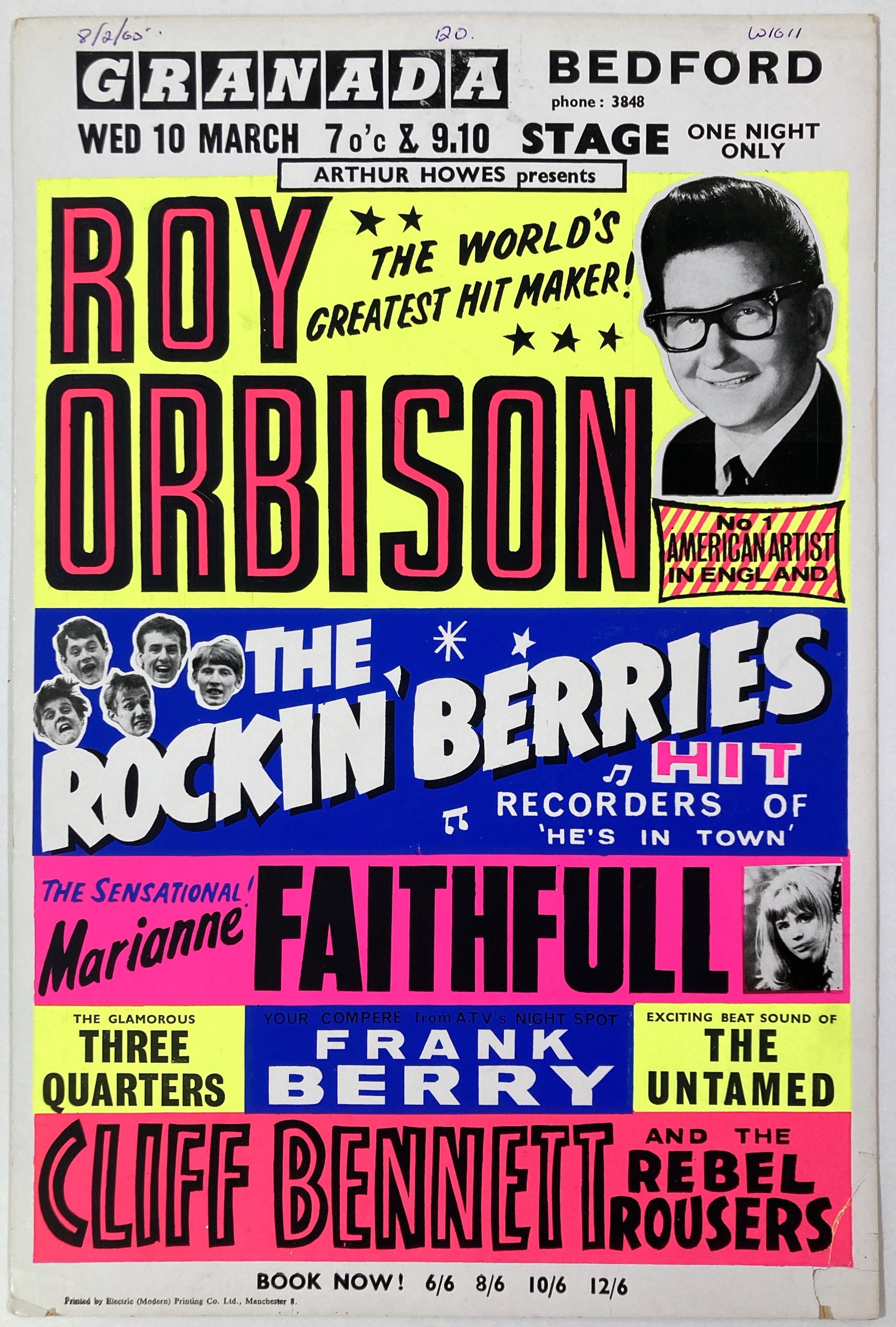 Lot 198 - ROY ORBISON, MARIANNE FAITHFULL - 1965