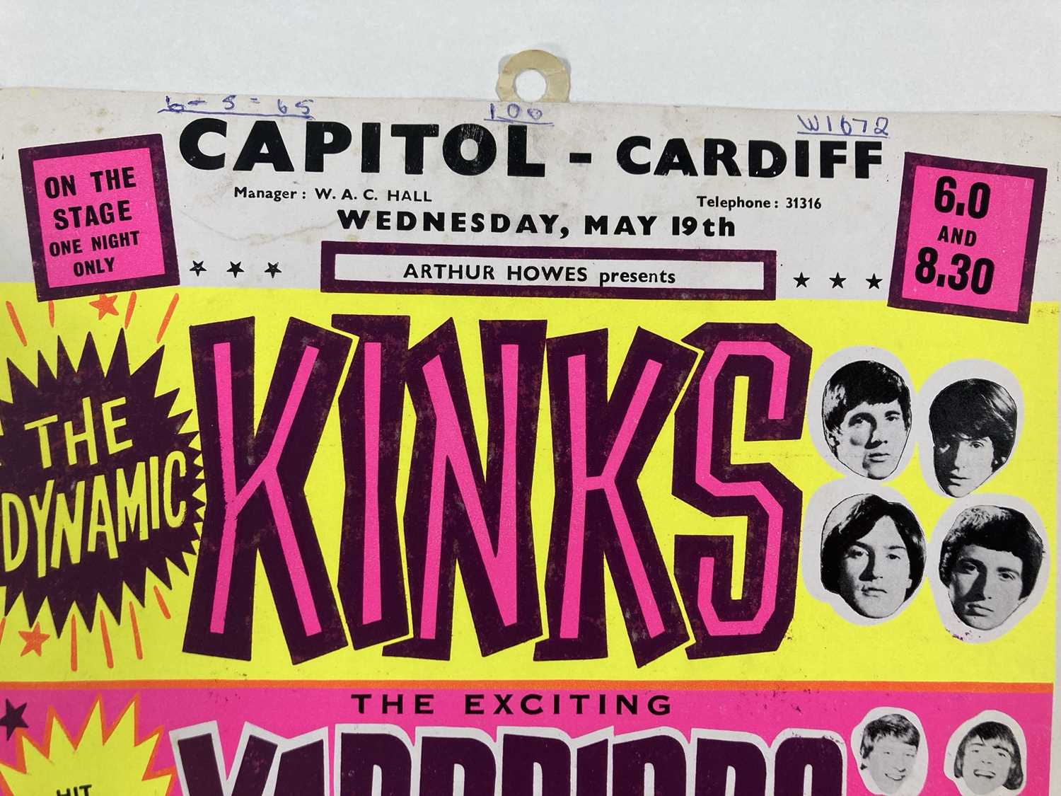 Lot 199 - KINKS / YARDBIRDS ORIGINAL 1965 CONCERT