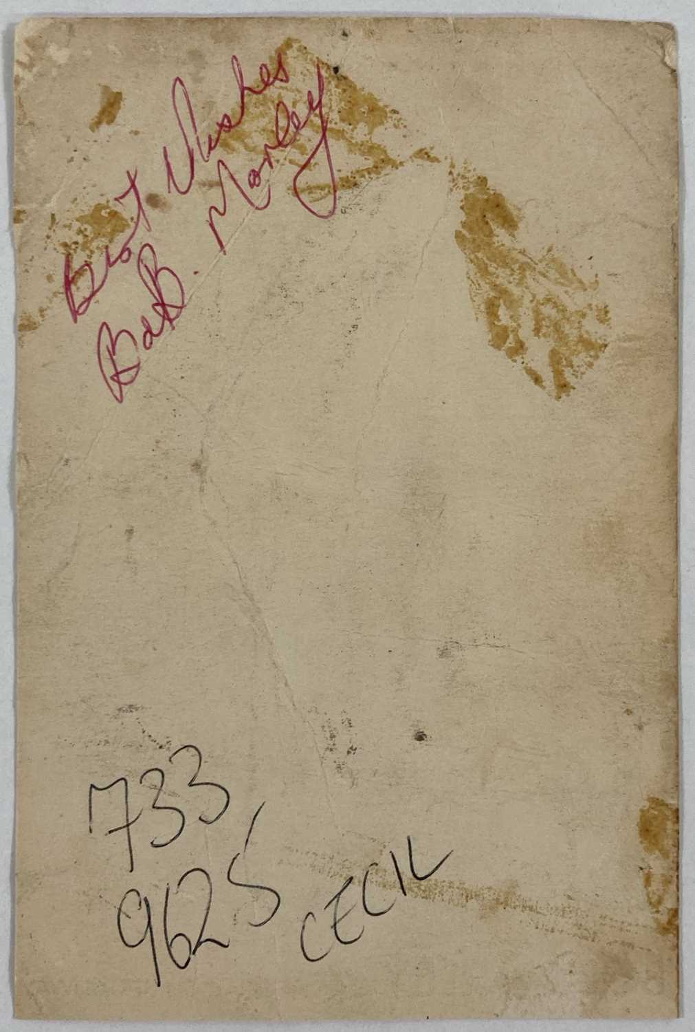 Lot 508 - BOB MARLEY - SIGNED PROMOTIONAL POSTCARD.