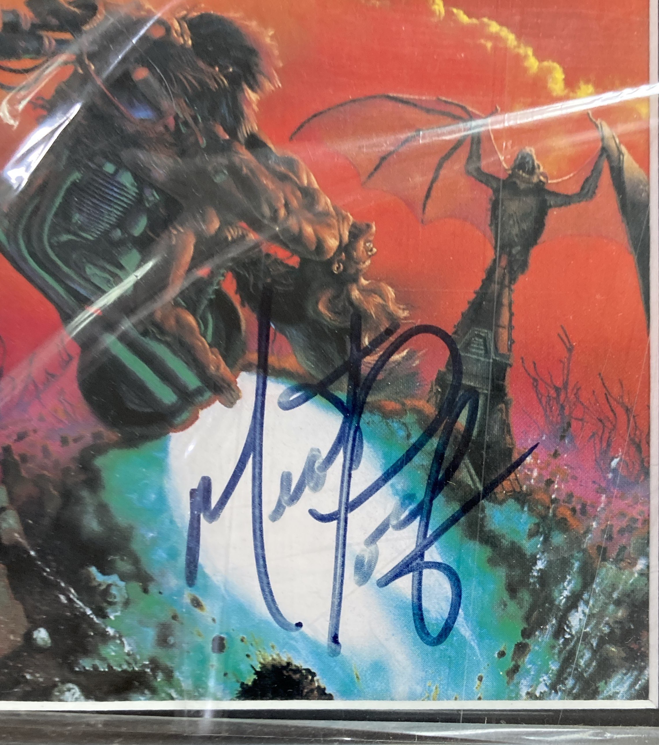 Lot 296 - MEATLOAF / ALICE COOPER - SIGNED AND FRAMED