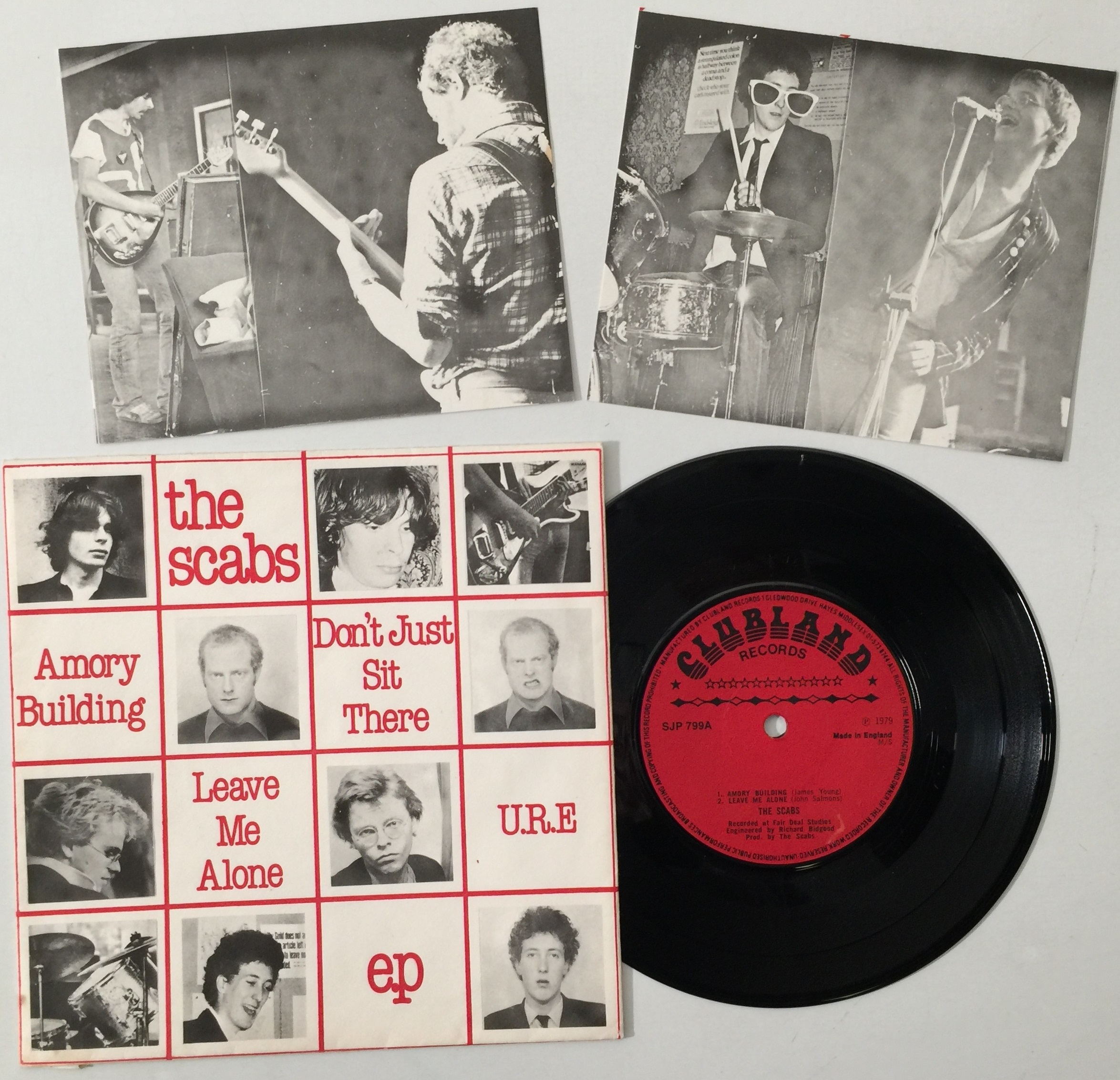 Lot 32 - THE SCABS - THE SCABS EP 7" (CLUBLAND RECORDS