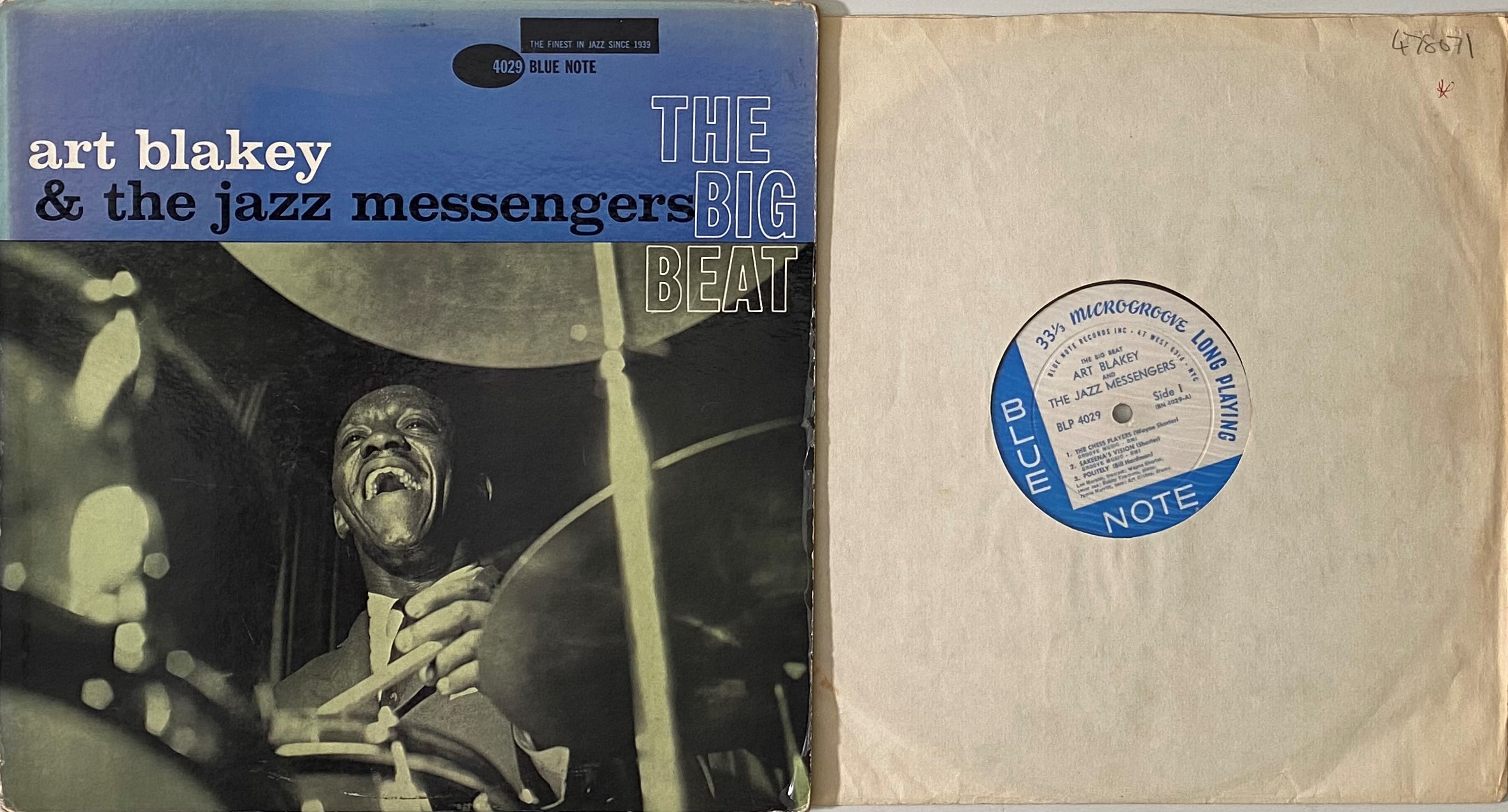 Lot 956 - ART BLAKEY - EARLY/ORIGINAL US/UK PRESSING