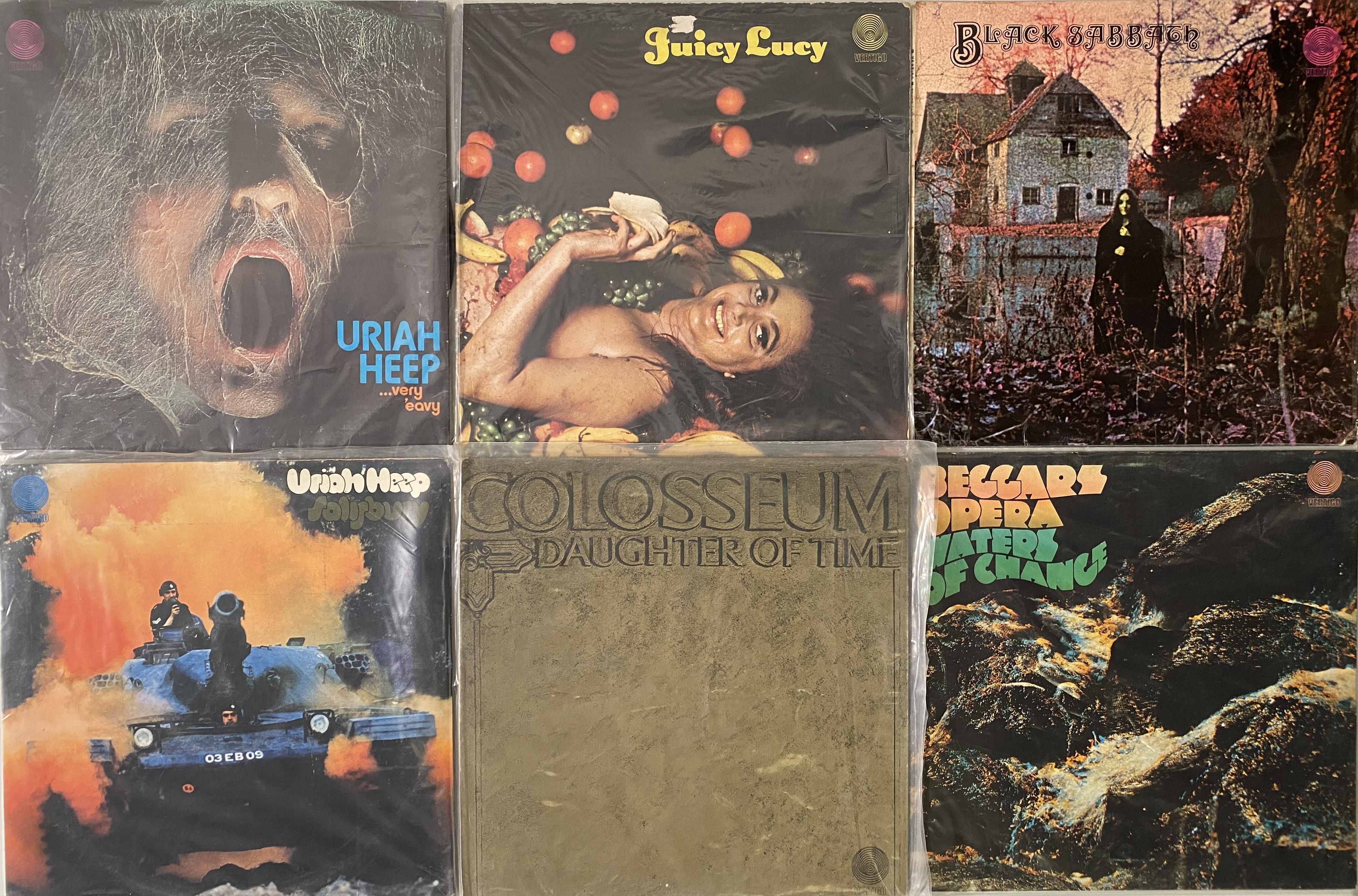 Lot 1007 - HEAVY/ PROG ROCK/ METAL - VERTIGO LPs