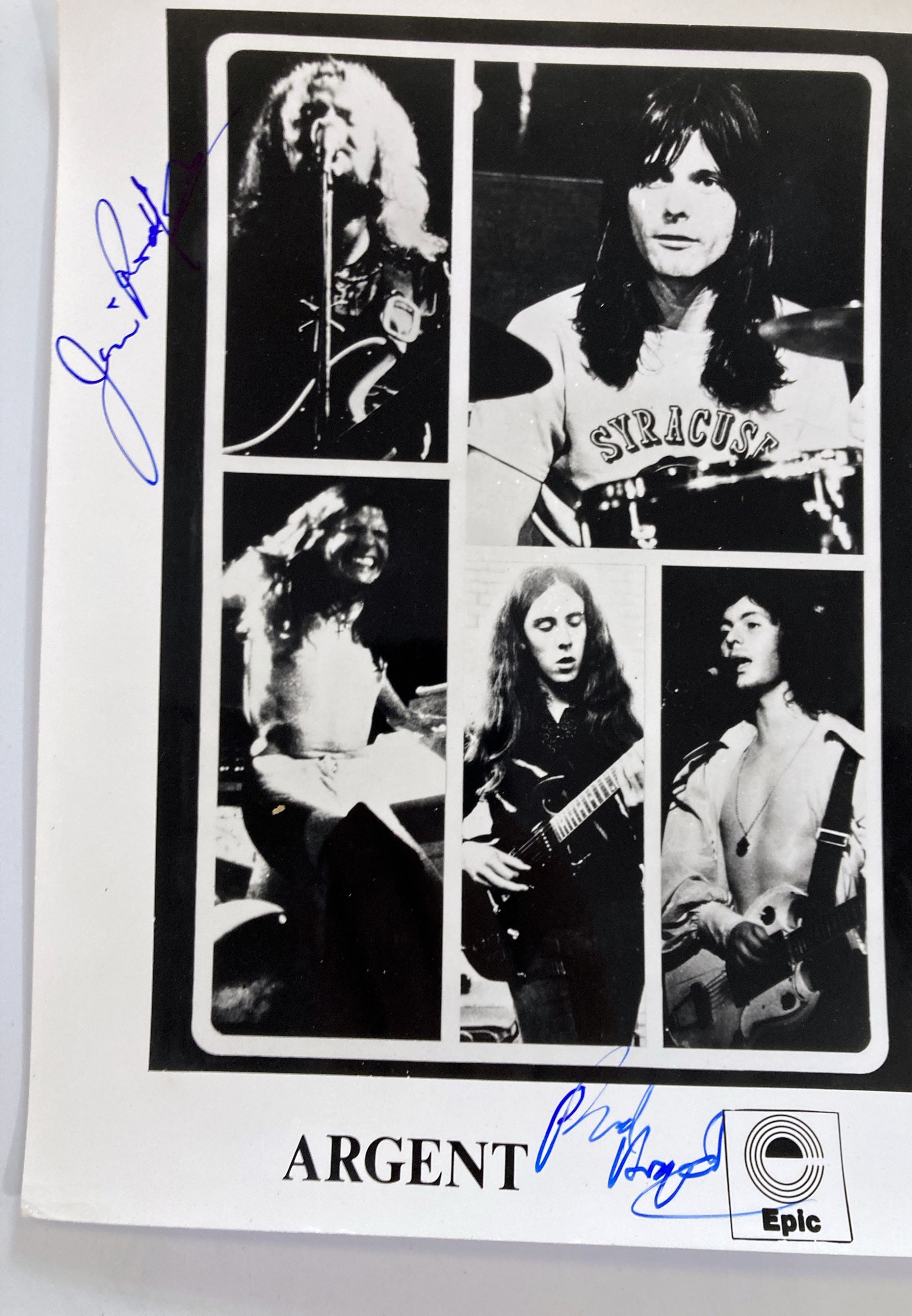 Lot 300 - ARGENT / CURVED AIR AUTOGRAPHS INC JACK