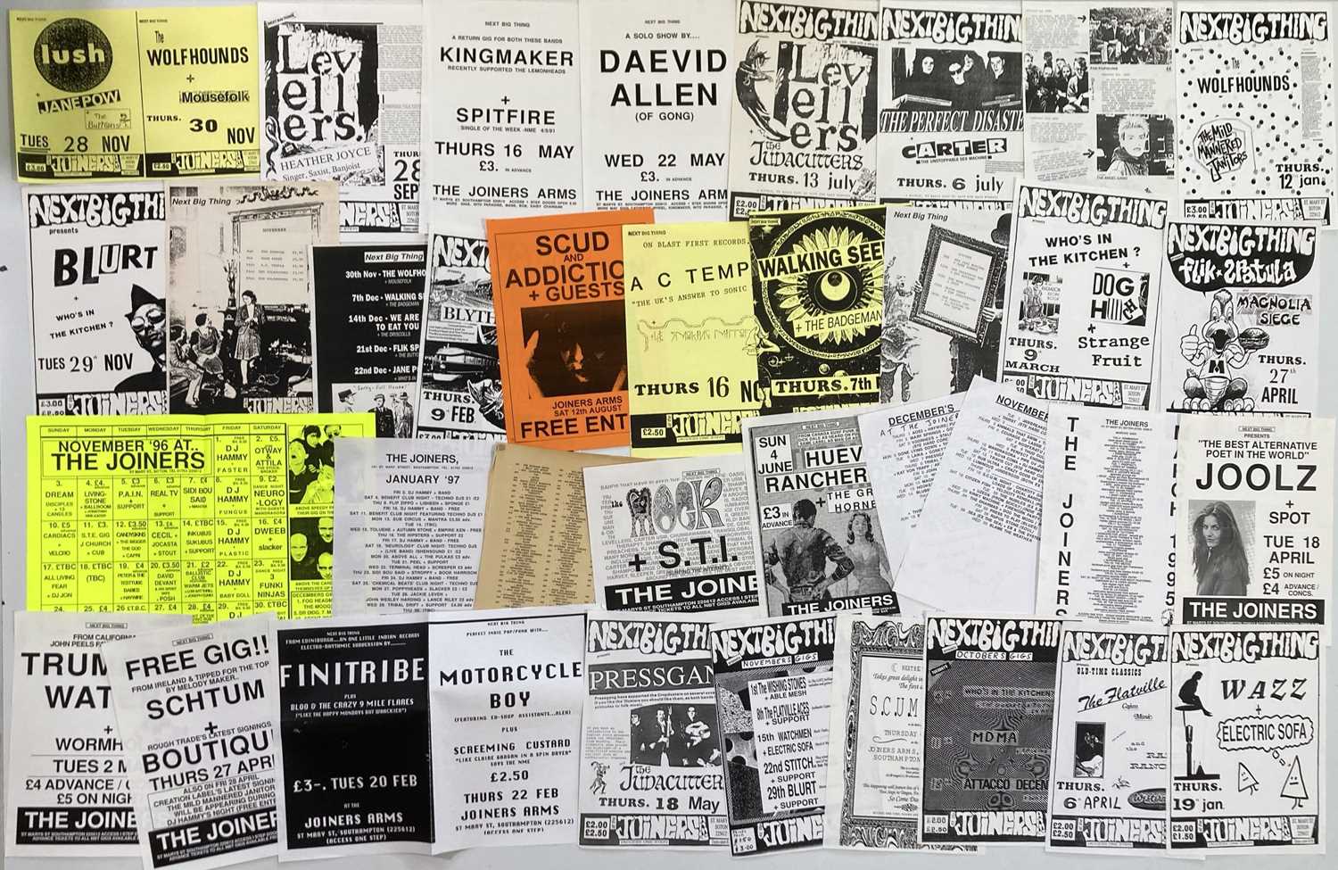 Lot 246 - 1990S CONCERT POSTERS AND PROMO SHEETS - THE