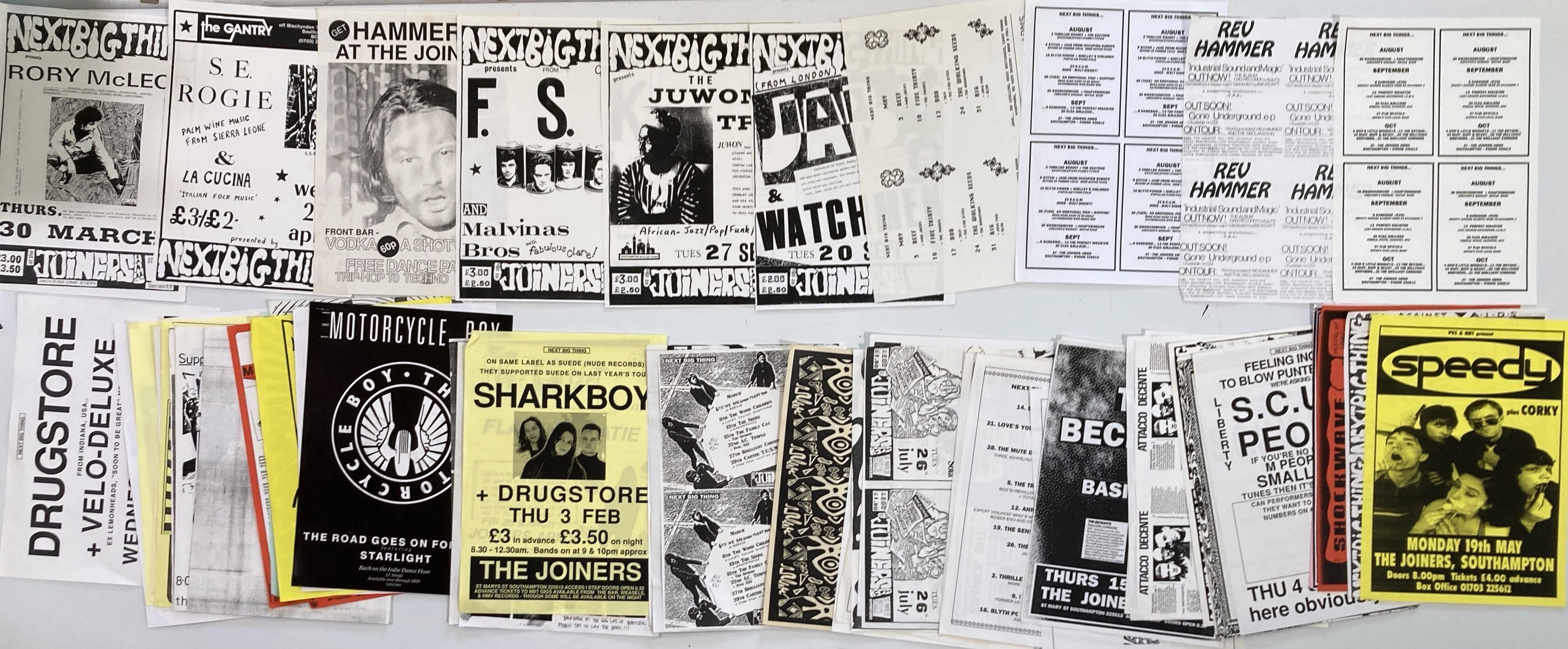 Lot 246 - 1990S CONCERT POSTERS AND PROMO SHEETS - THE