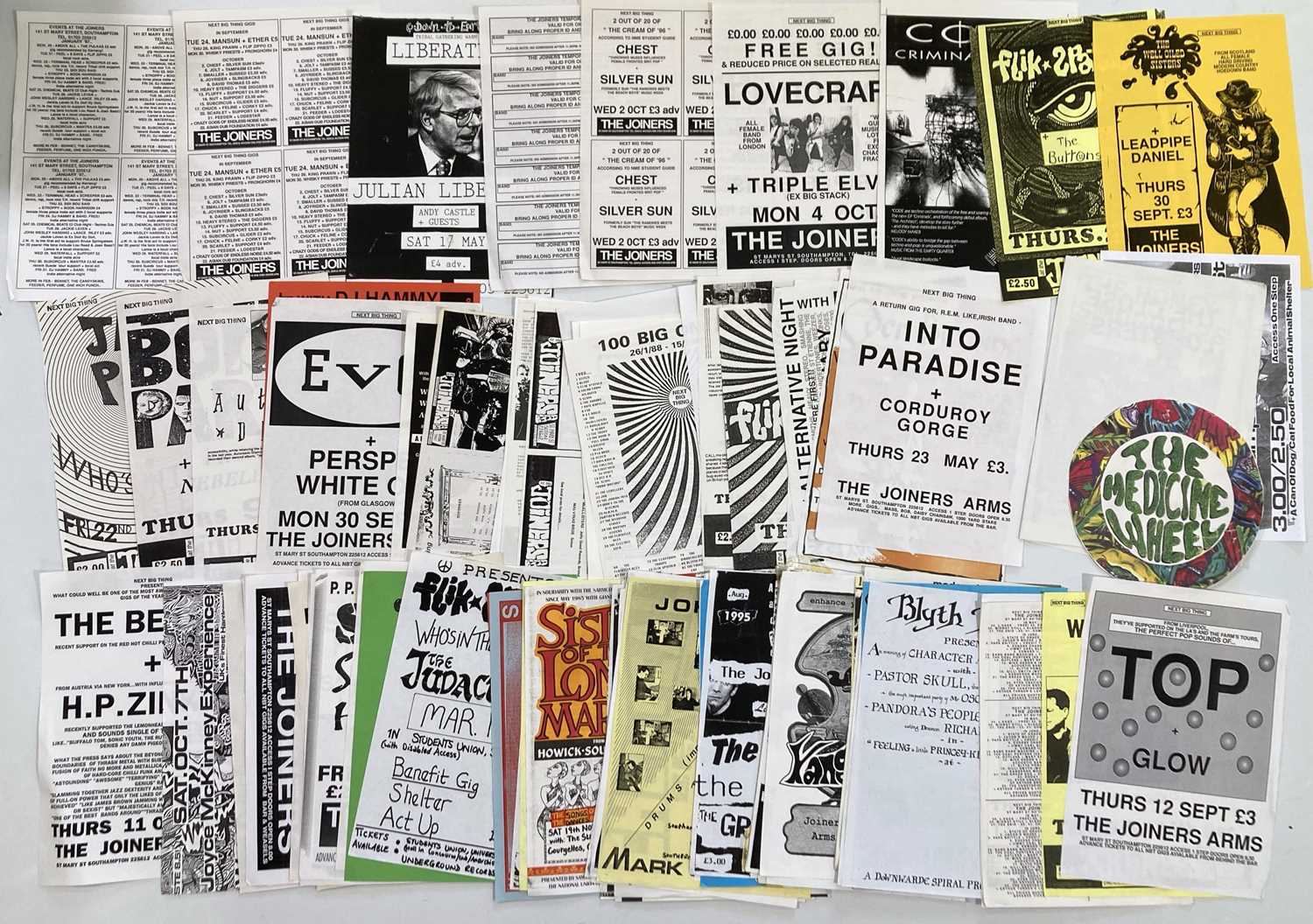 Lot 247 - 1990S CONCERT POSTERS AND PROMO SHEETS - THE
