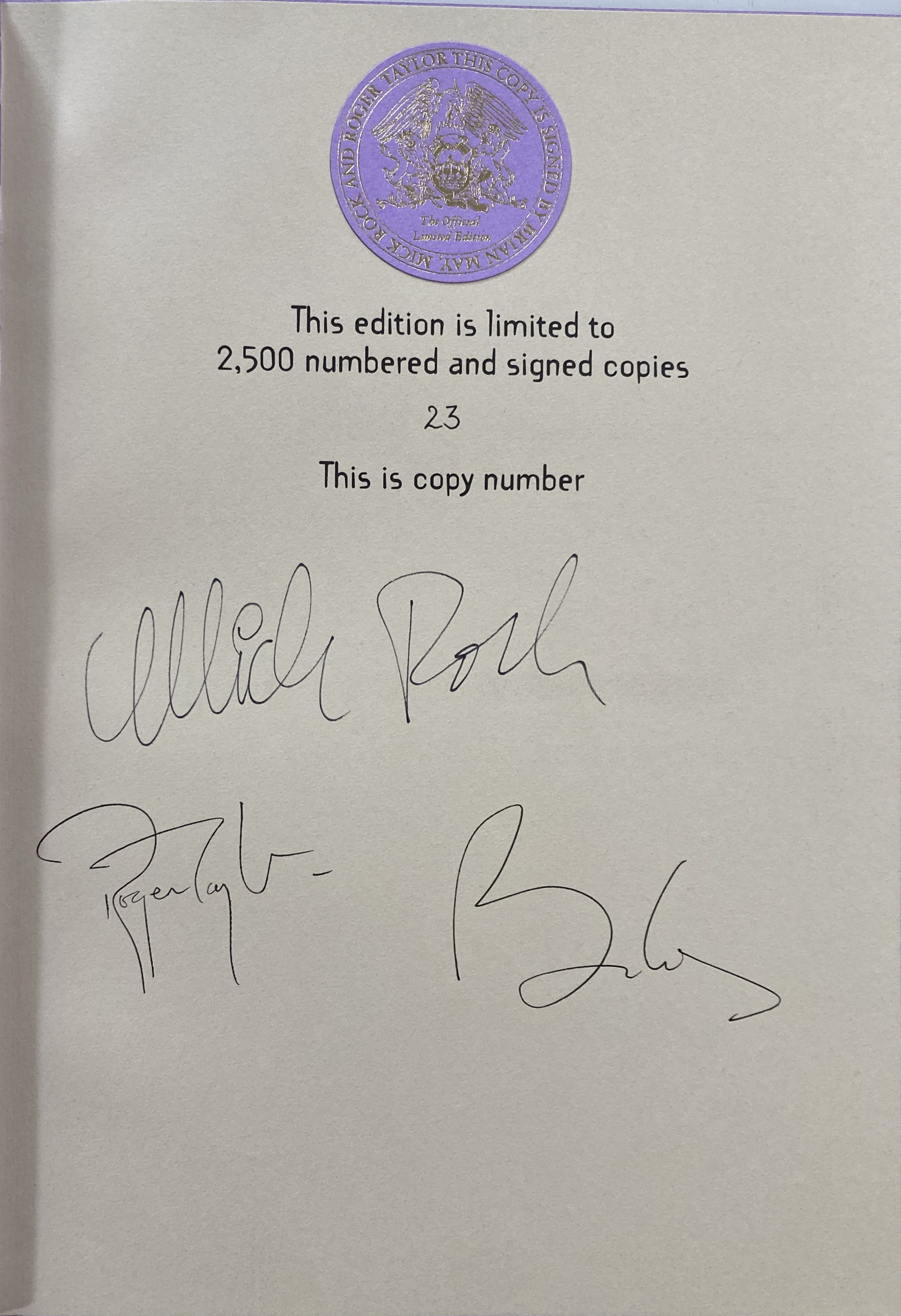 Lot 93 - KILLER QUEEN DELUXE GENESIS BOOK.