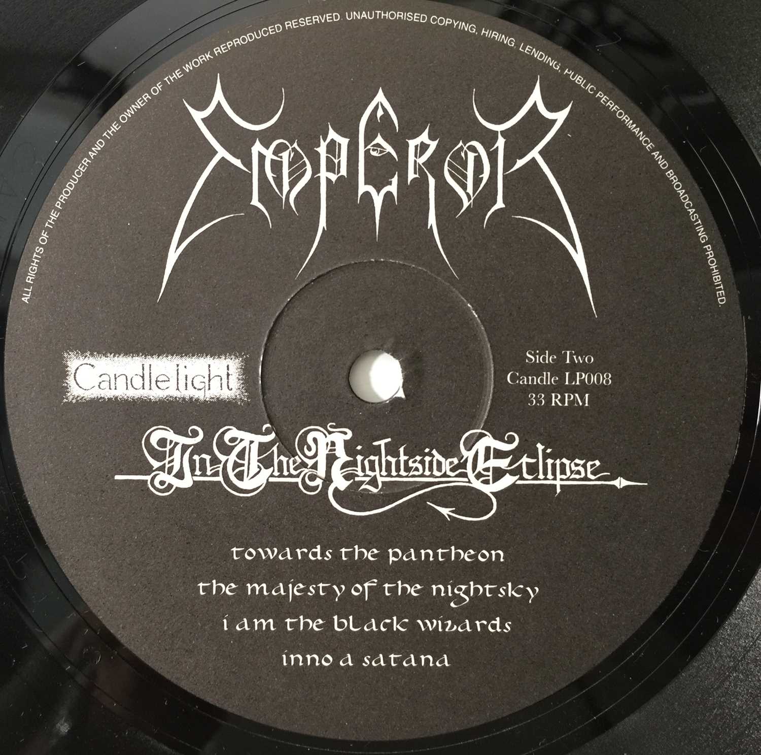 Lot 624 - EMPEROR - IN THE NIGHTSIDE ECLIPSE LP (BLACK