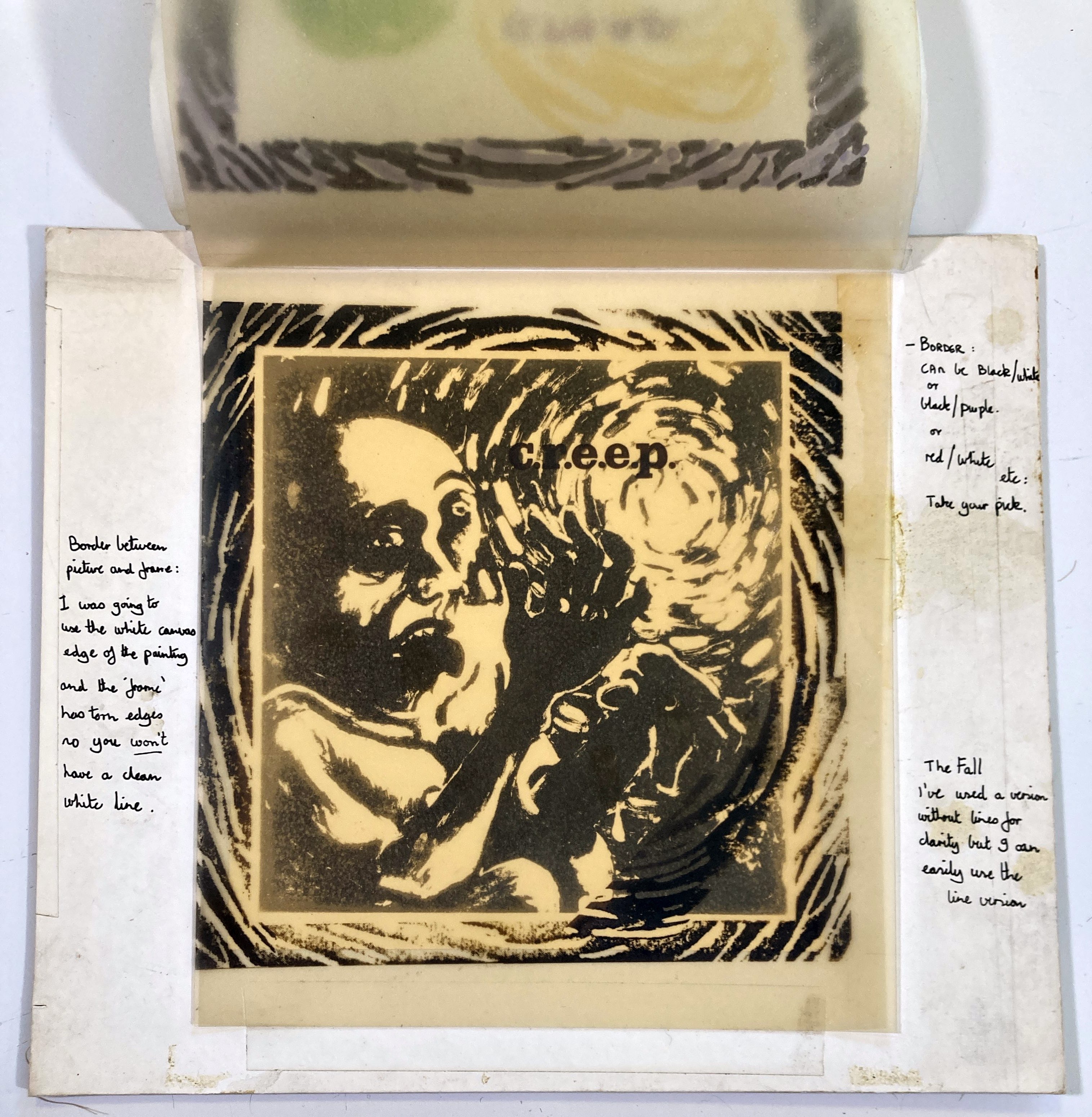 Lot 377 - THE FALL - HANDMADE ARTWORK PROOFS FOR C.R.E.