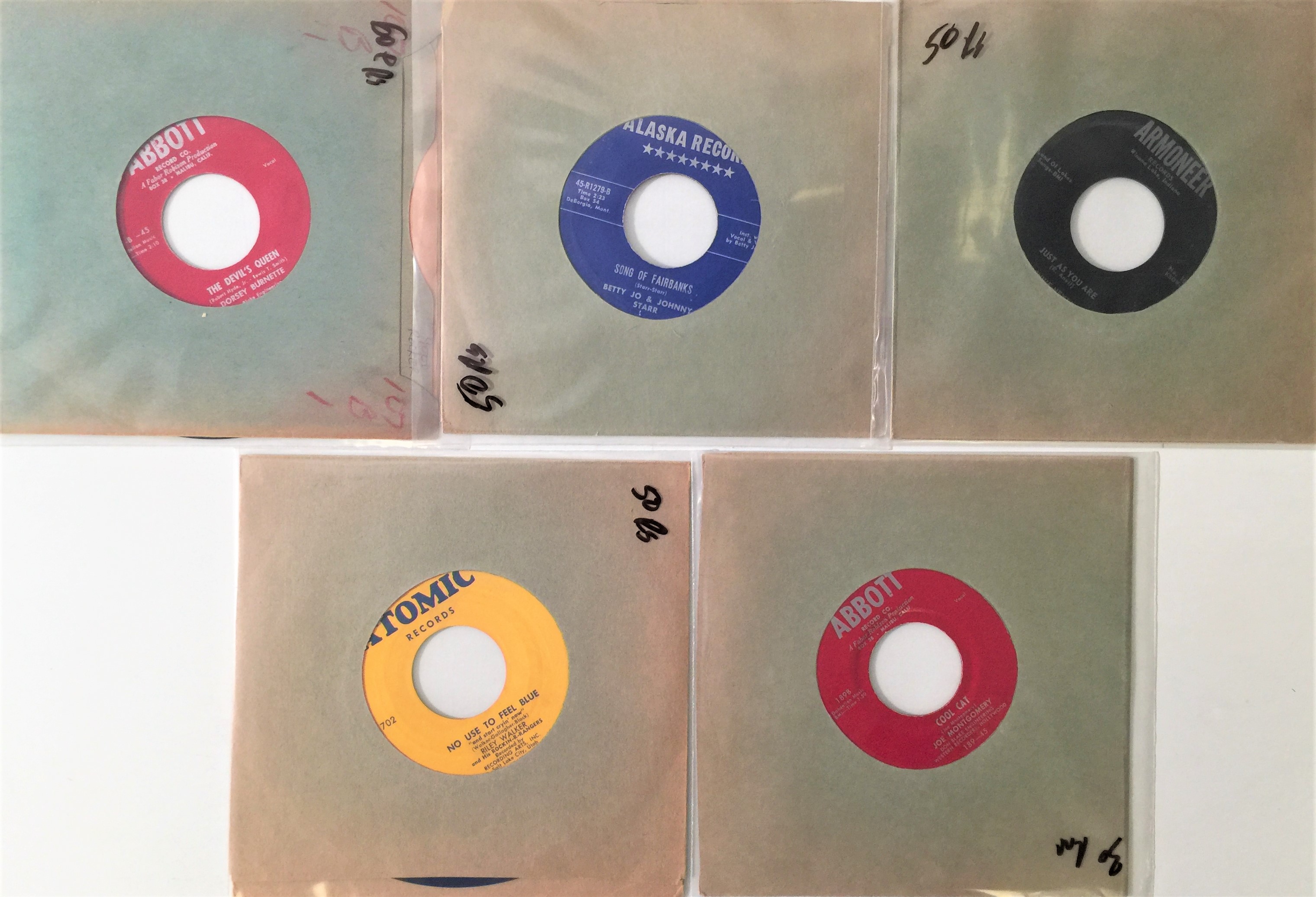 Lot 5 - ROCKABILLY/R&R - ORIGINAL US 7" 'A' LABELS