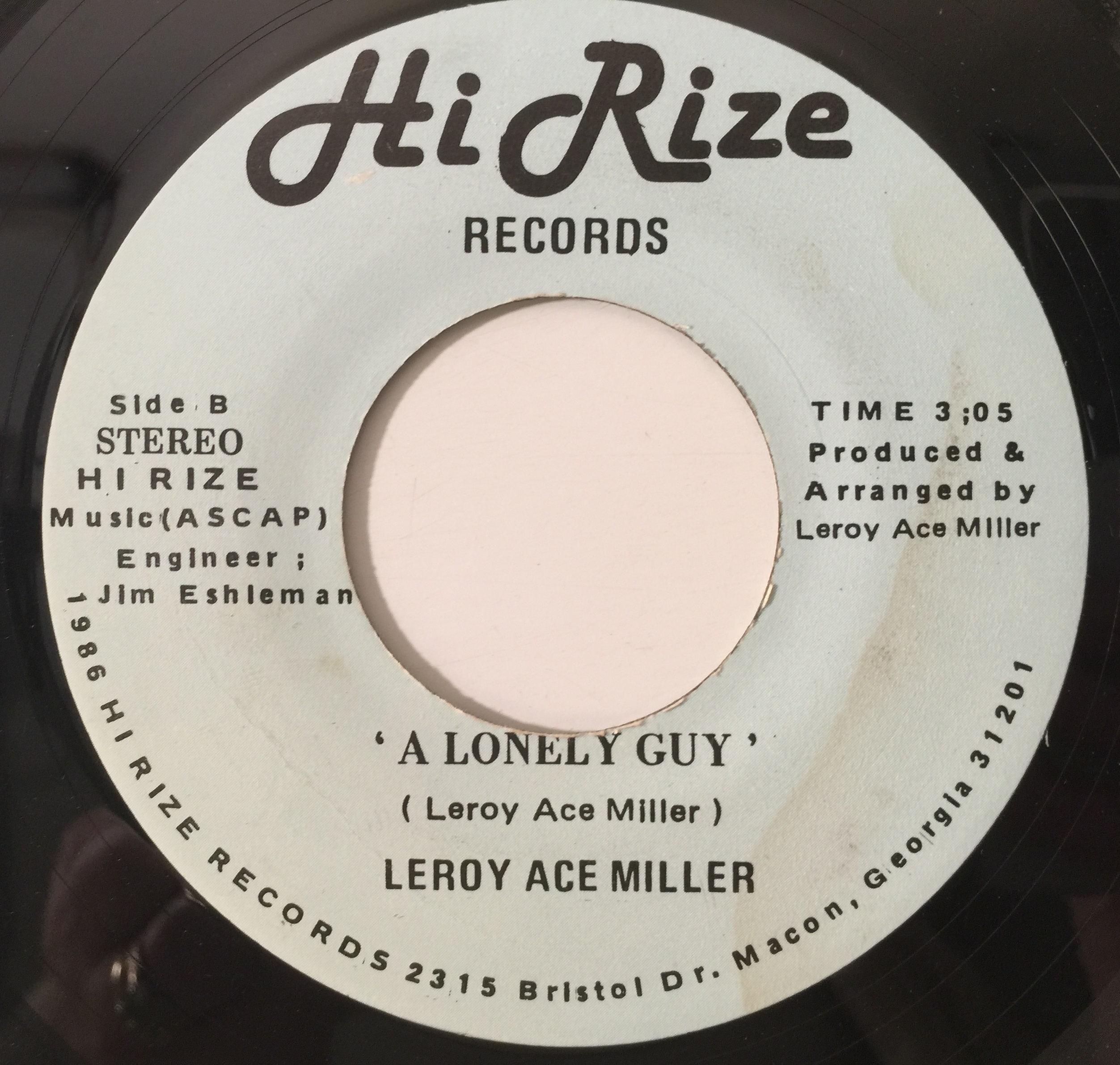 Lot 78 - LEROY ACE MILLER - ROCK THIS CEMETART 7" (HI