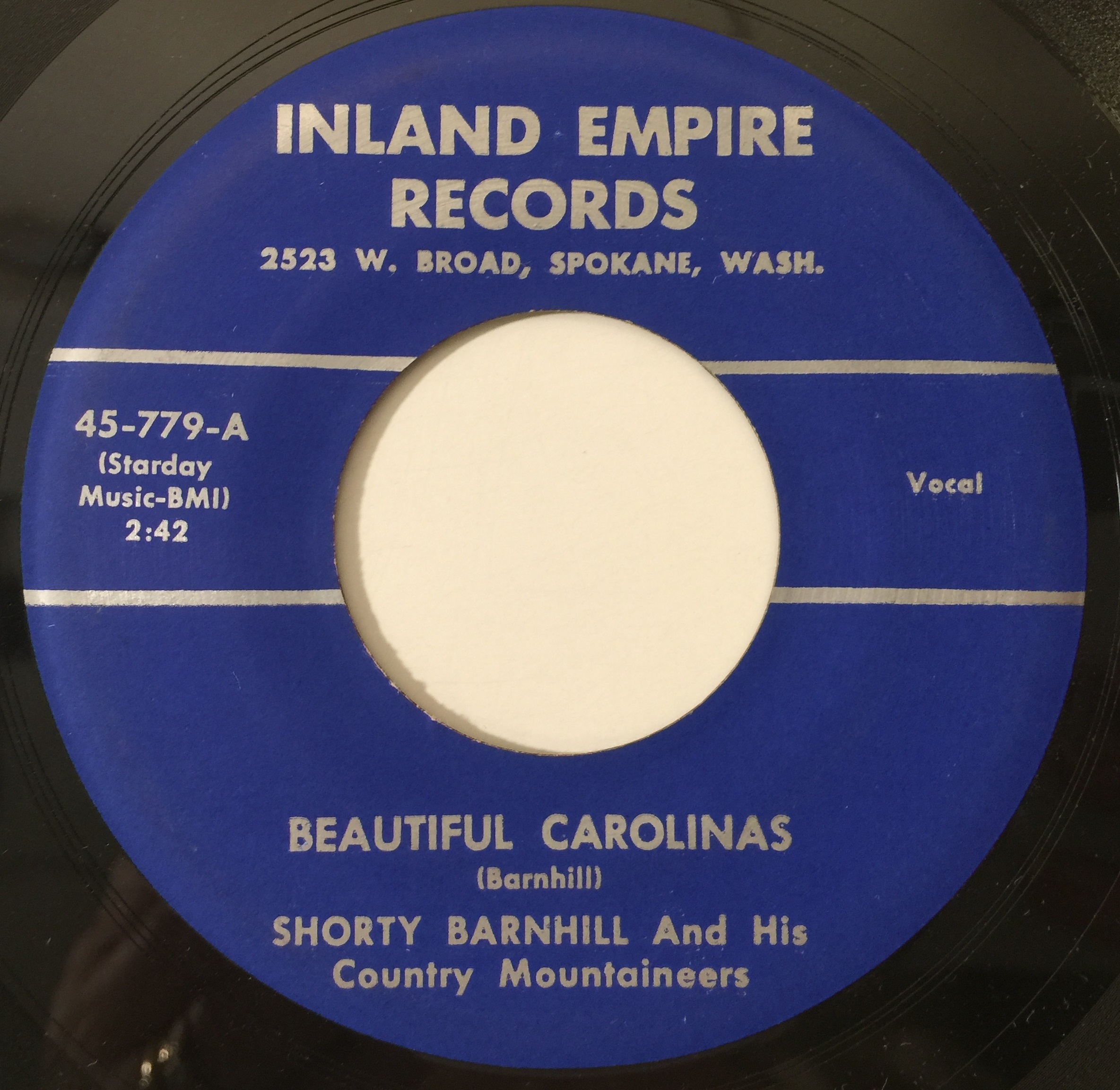 Lot 89 - SHORTY BARNHILL - BEAUTIFUL CAROLINAS / I'M A