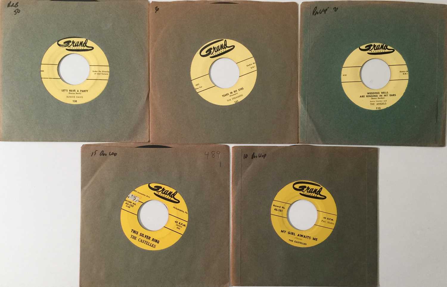 Lot 118 - GRAND RECORDS - R&B/ DOO WOP 7" RARITIES