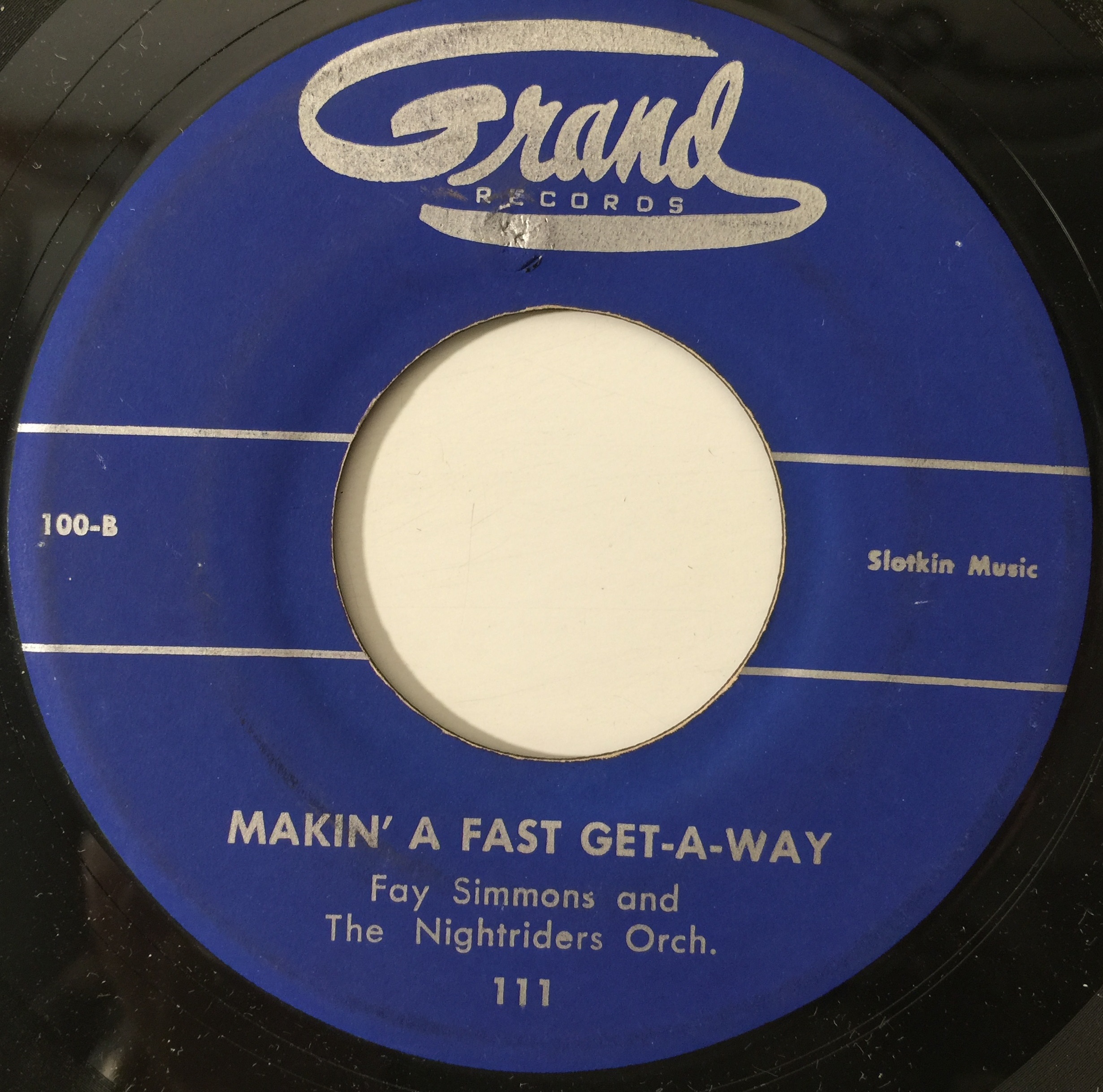 Lot 119 - FAY SIMMONS - WHIM, WHAM, WHOP 7" (US R&B