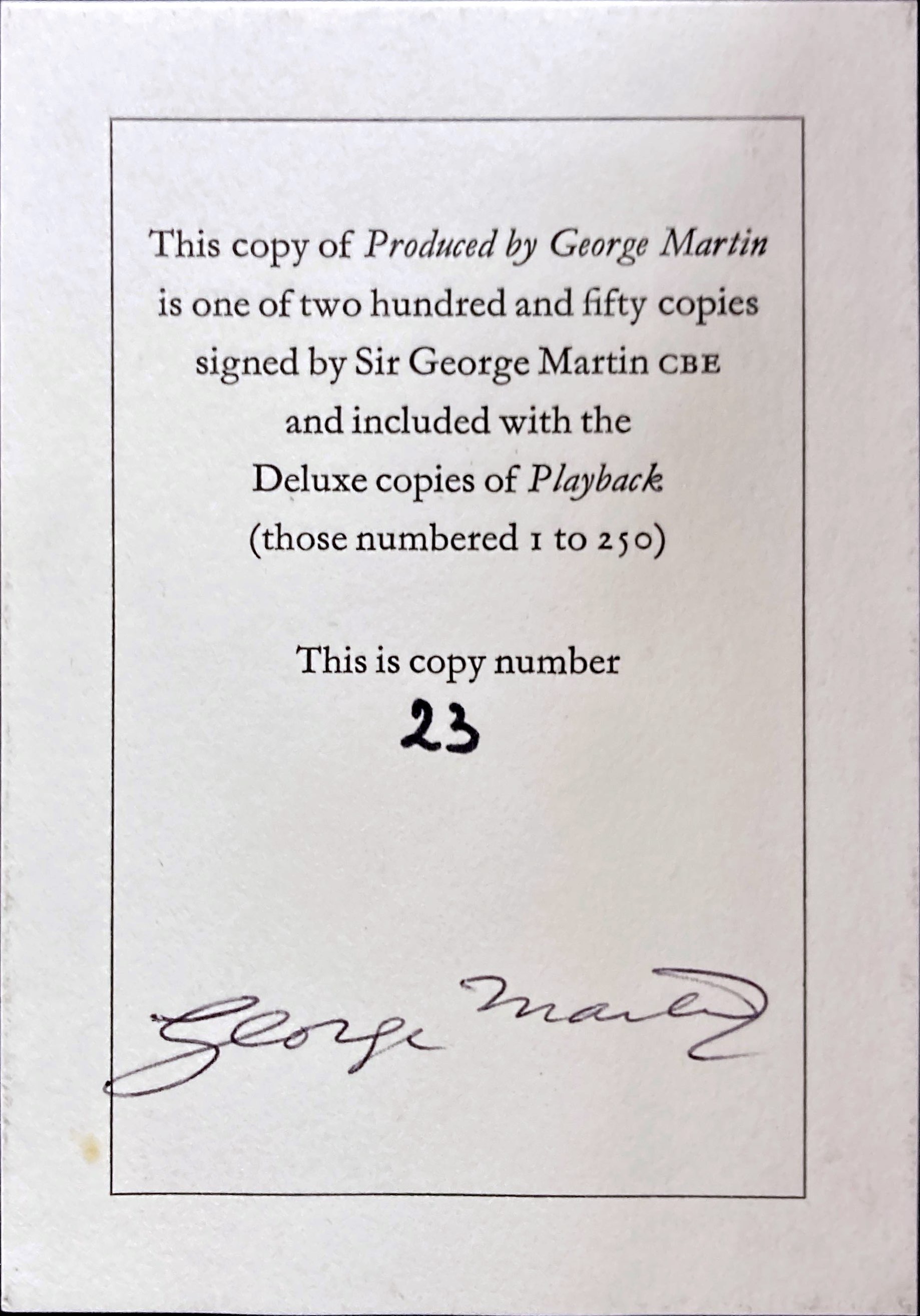 Lot 184 - GENESIS PUBLICATIONS - GEORGE MARTIN