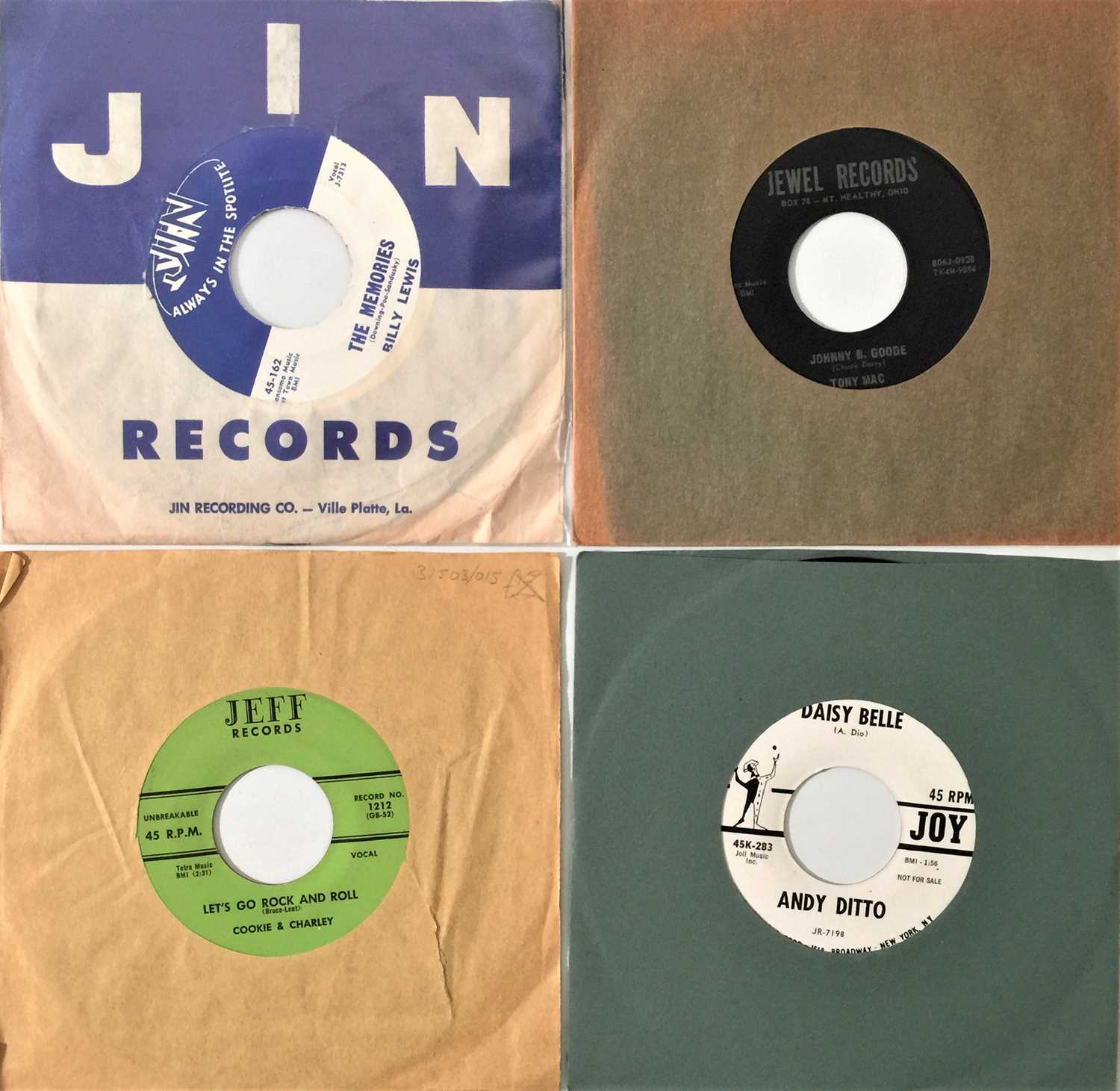 Lot 131 - ROCKABILLY/ ROCK N ROLL - 7" PACK (LABELS