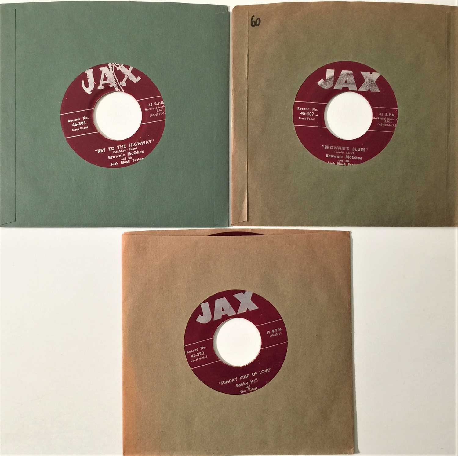 Lot 145 - JAX RECORDS - 7" BLUES/ DOO WOP RARITIES