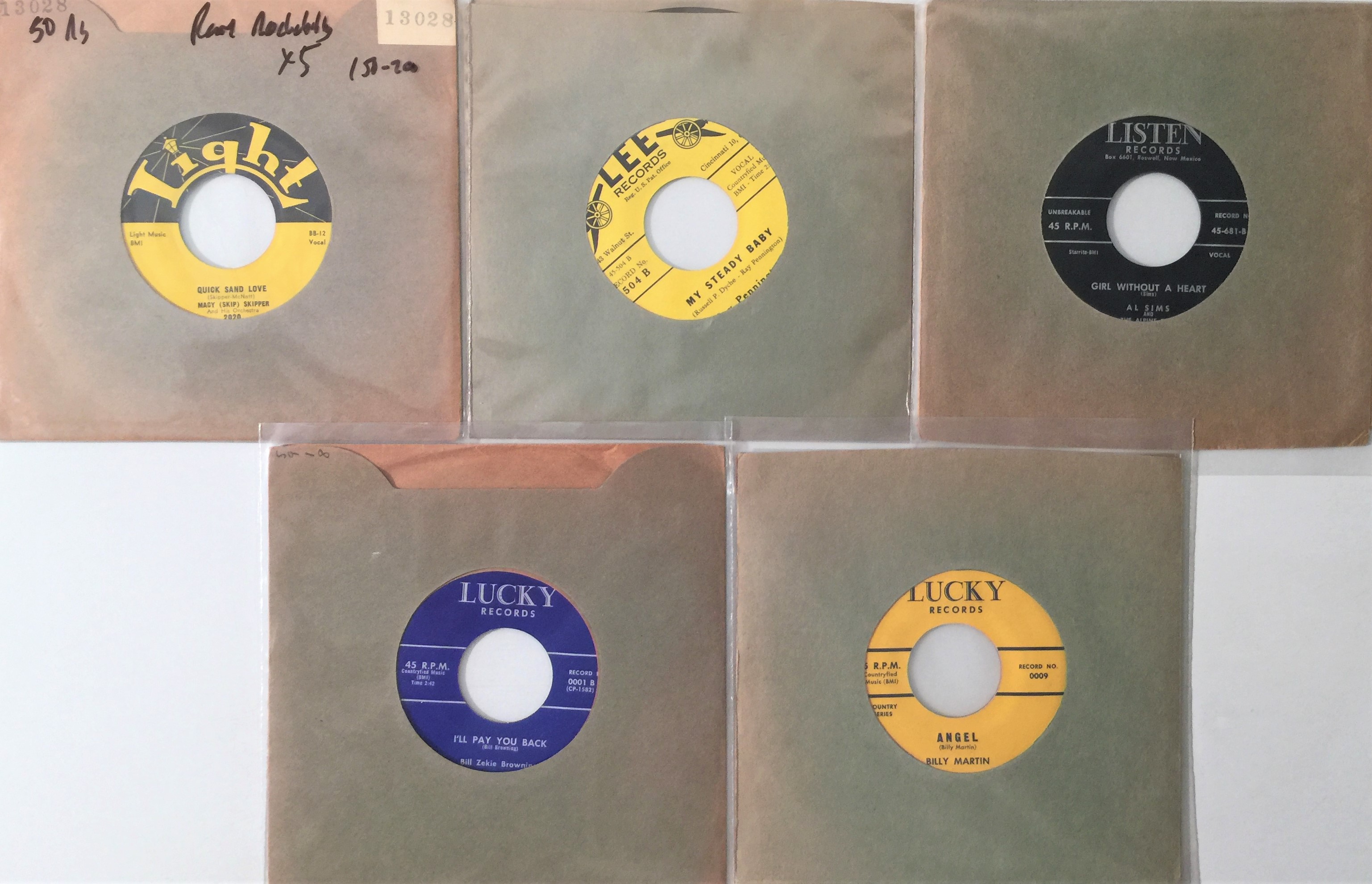 Lot 211 - L LABELS - ROCKABILLY 7" RARITIES