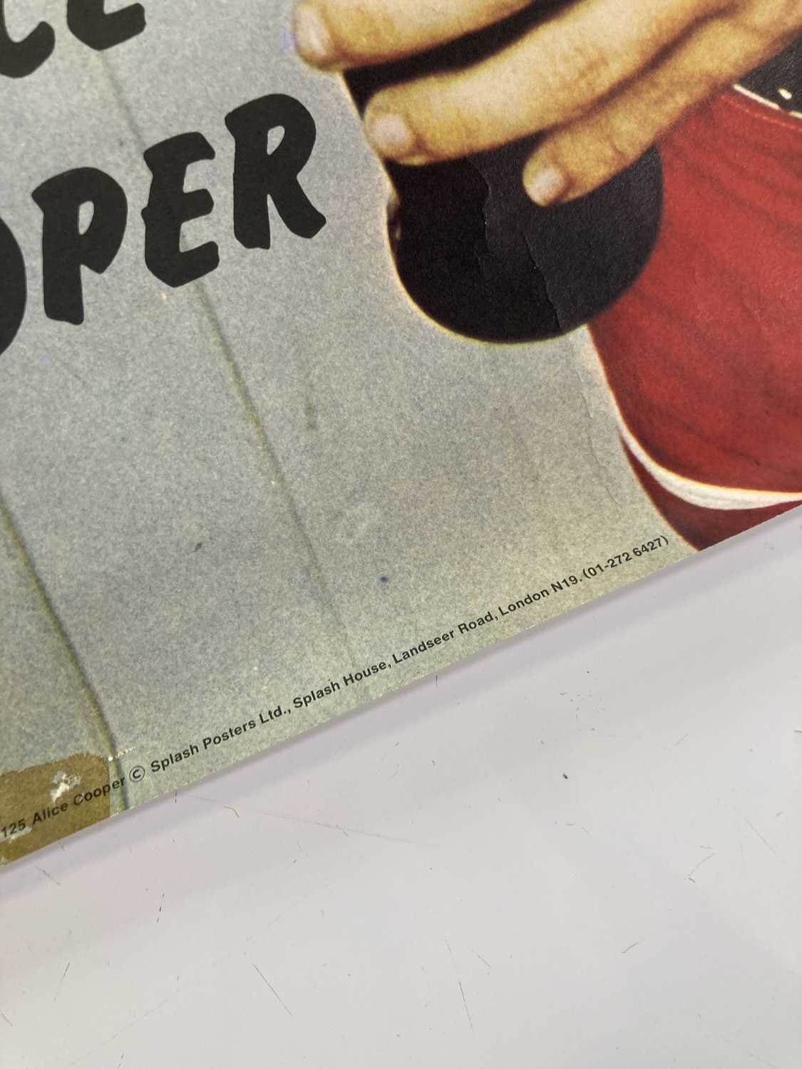 Lot 75 - QUEEN / ALICE COOPER - ORIGINAL POSTERS AND