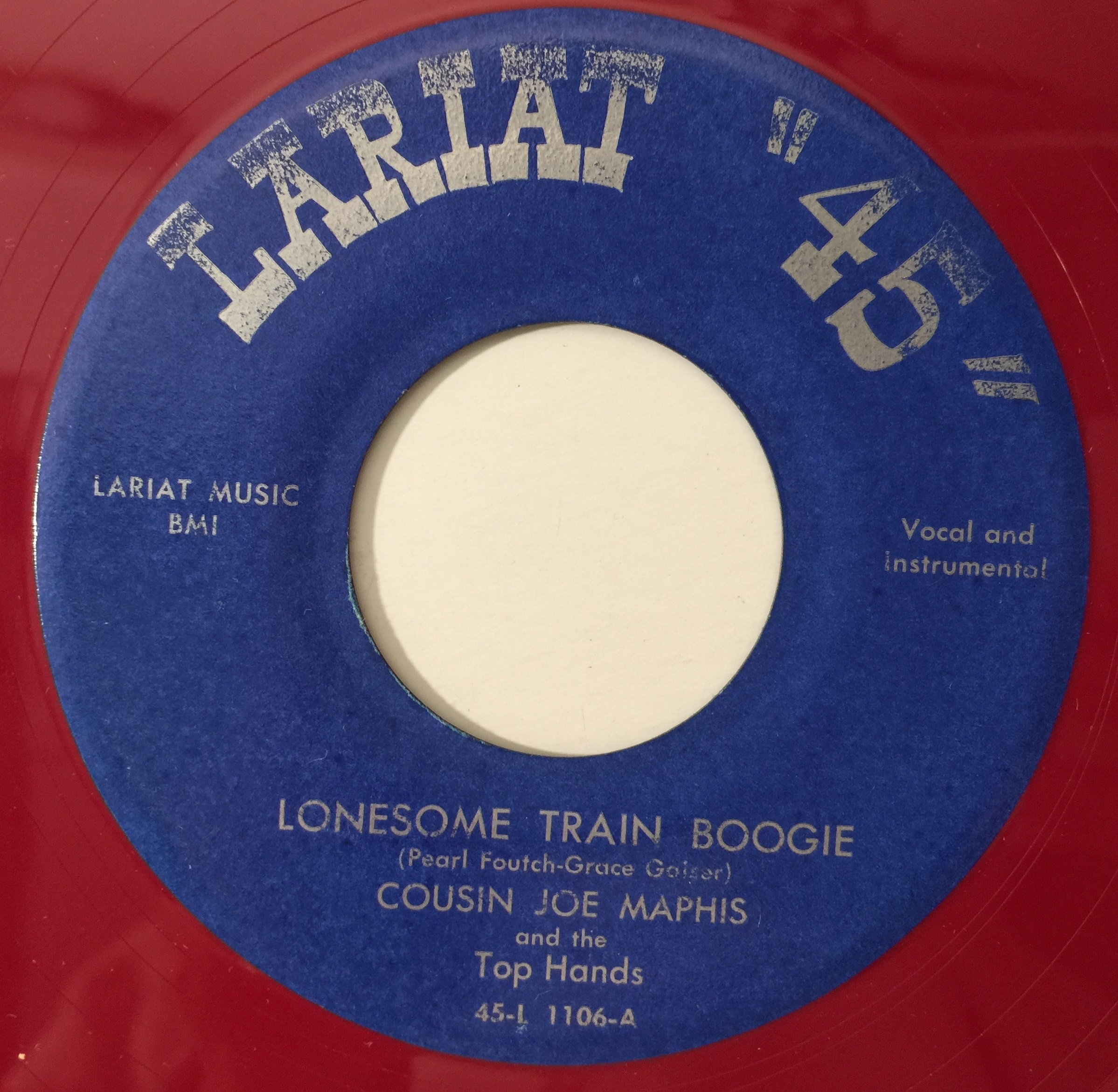 Lot 234 - COUSIN JOE MAPHIS - LONESOME TRAIN BOOGIE