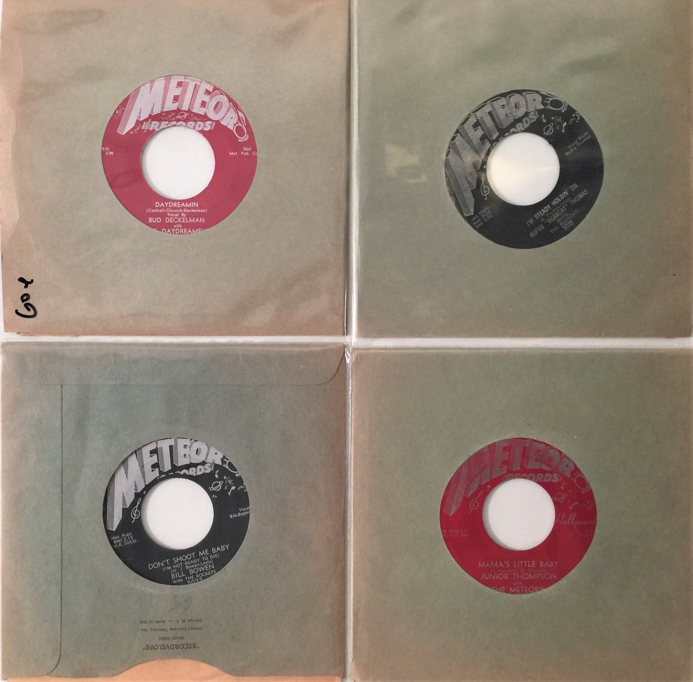 Lot 252 - METEOR RECORDS - 7" RARITIES