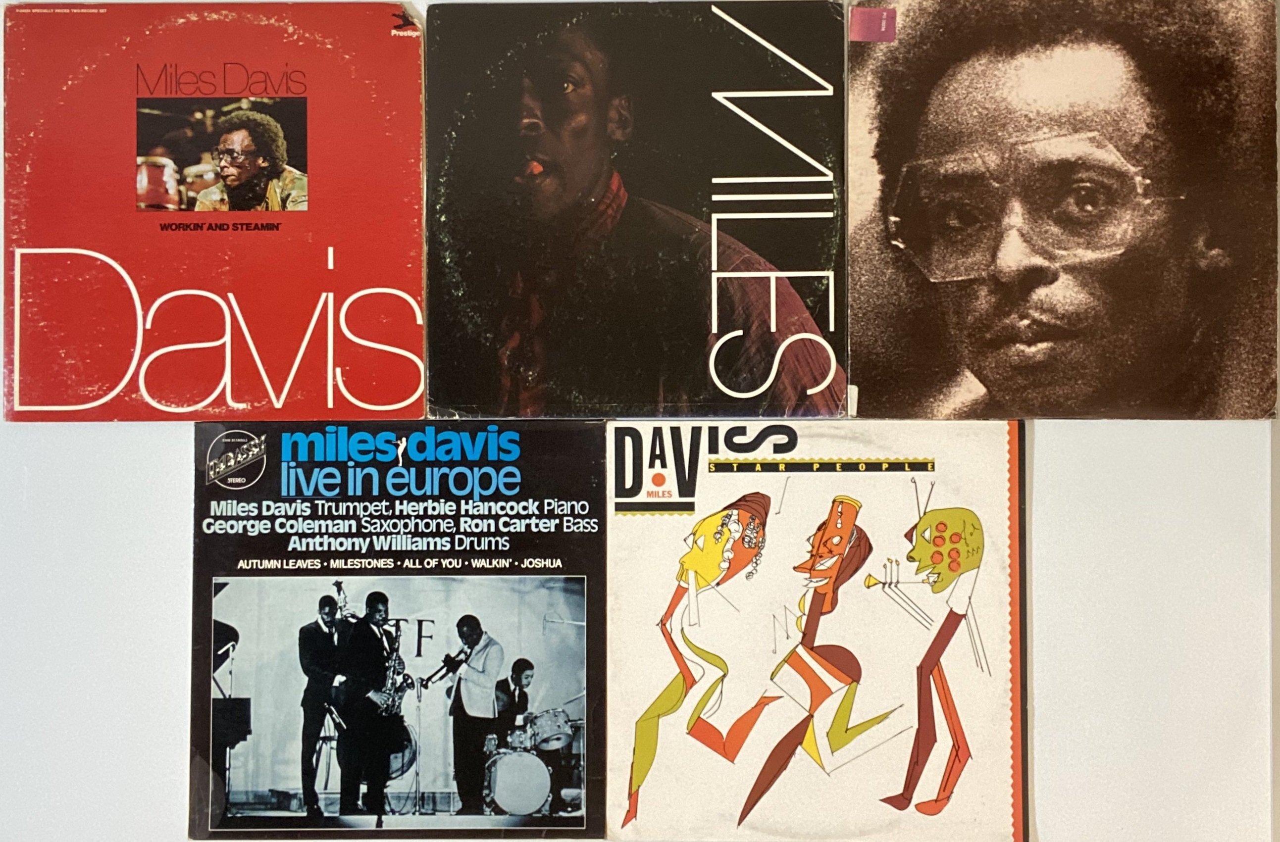 Lot 108 - MILES DAVIS - LPs. Mega back-catalogue of 23