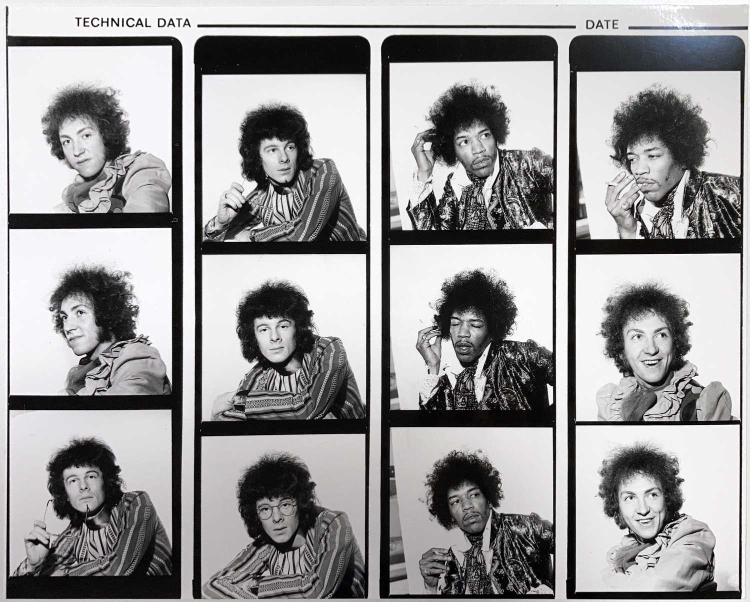 Lot 387 - JIMI HENDRIX - ORIGINAL CONTACT SHEETS BY