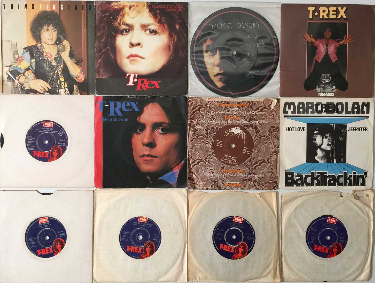 Lot 48 - T REX/ MARC BOLAN - LP/ 7" COLLECTION