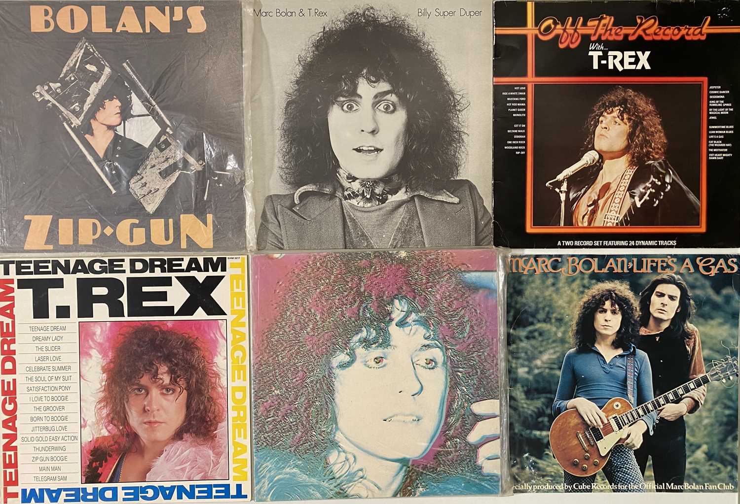 Lot 48 - T REX/ MARC BOLAN - LP/ 7" COLLECTION
