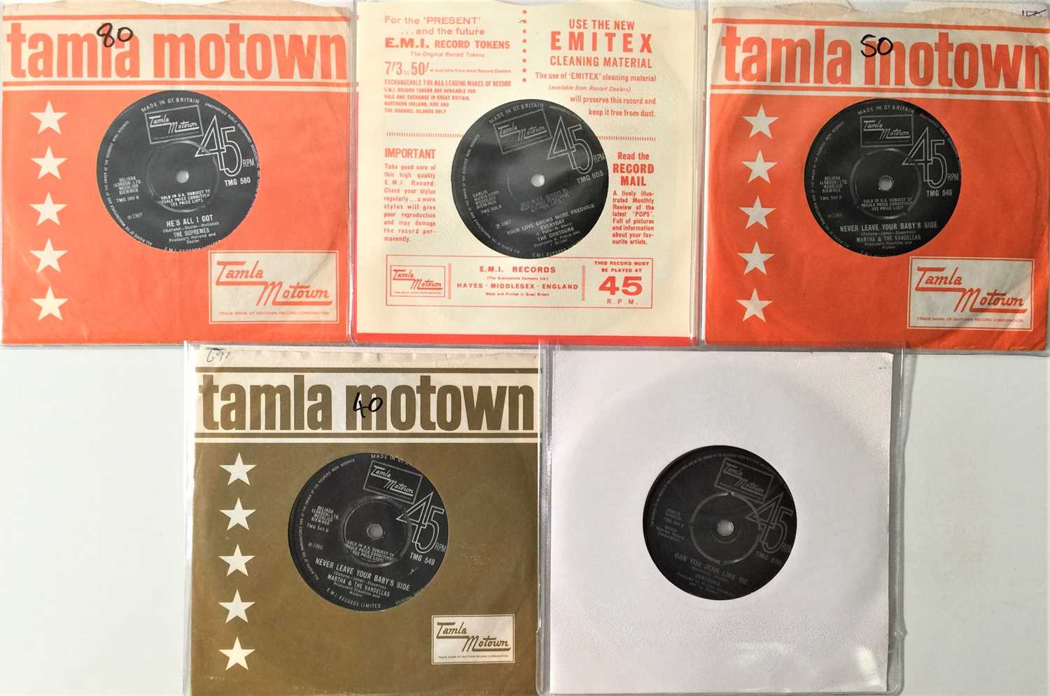 Lot 104 - TAMLA MOTOWN - UK 7" RARITIES