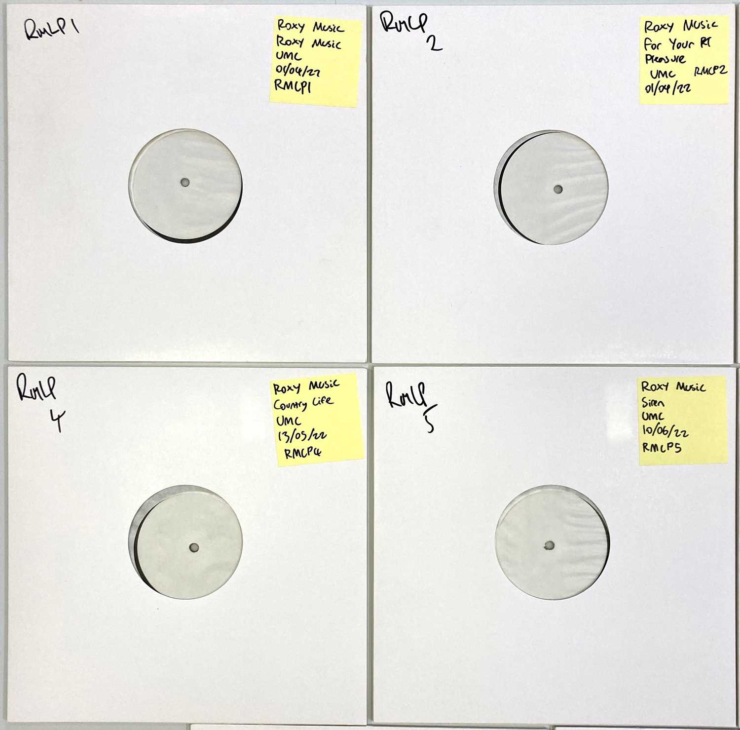 Lot 66 - ROXY MUSIC - COMPLETE STUDIO LP COLLECTION