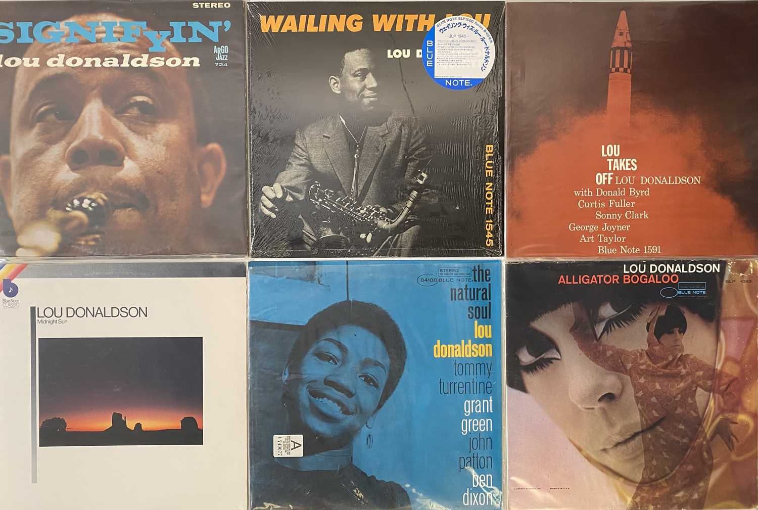 Lot 37 - BLUE NOTE - LOU DONALDSON - LP PACK