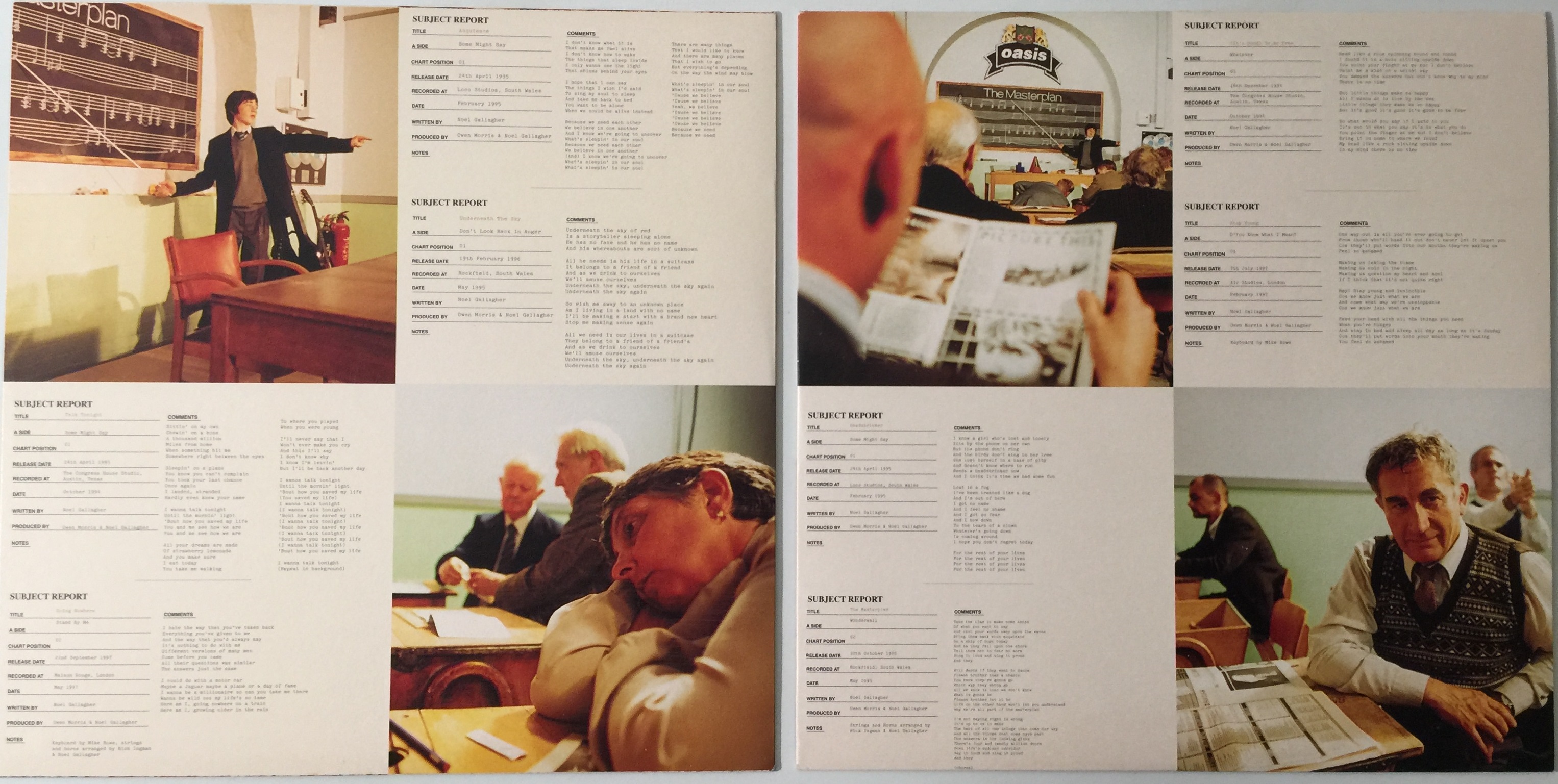 Lot 20 - OASIS - THE MASTERPLAN LP (UK OG PRESS