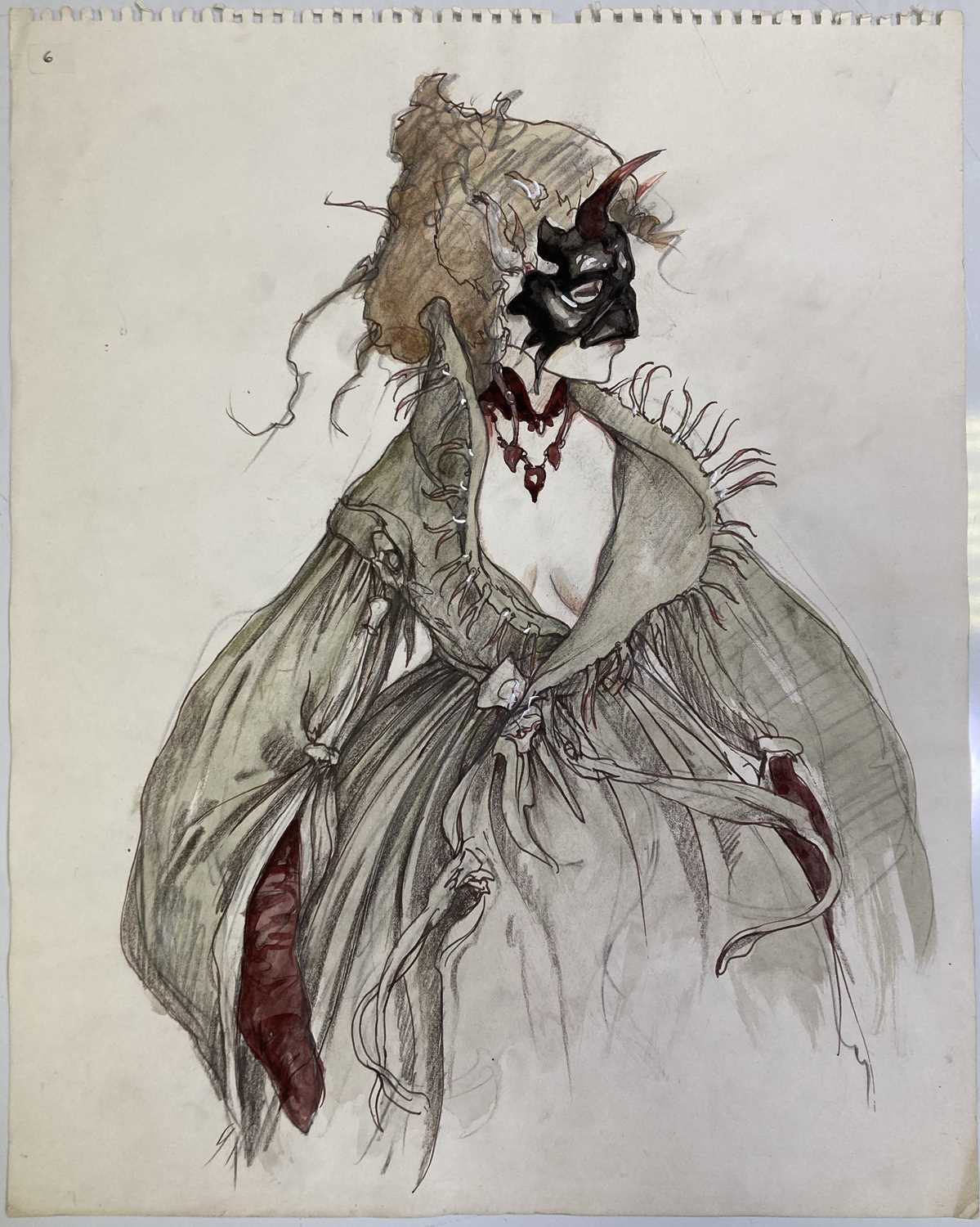 Lot 142 - LABYRINTH (1986) - ORIGINAL COSTUME DESIGNS.