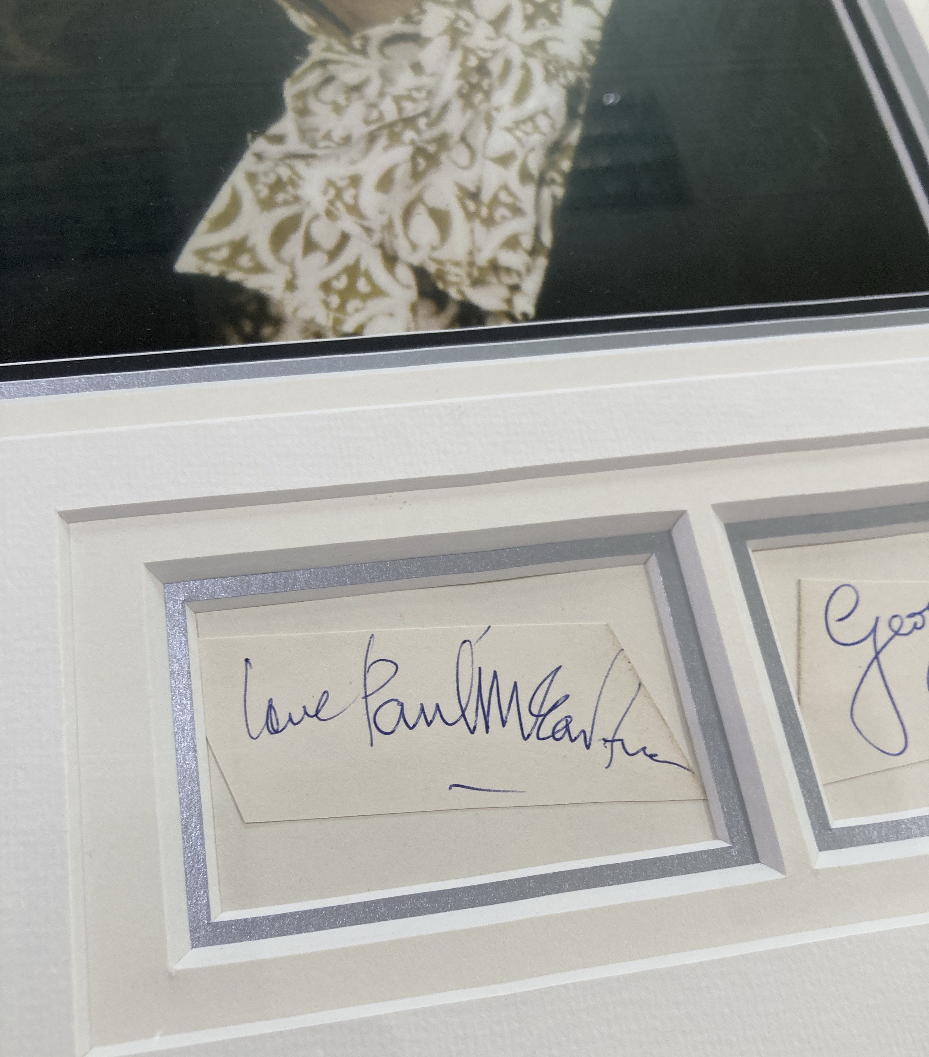 Lot 252 - THE BEATLES - A FULL SET OF AUTOGRAPHS IN A