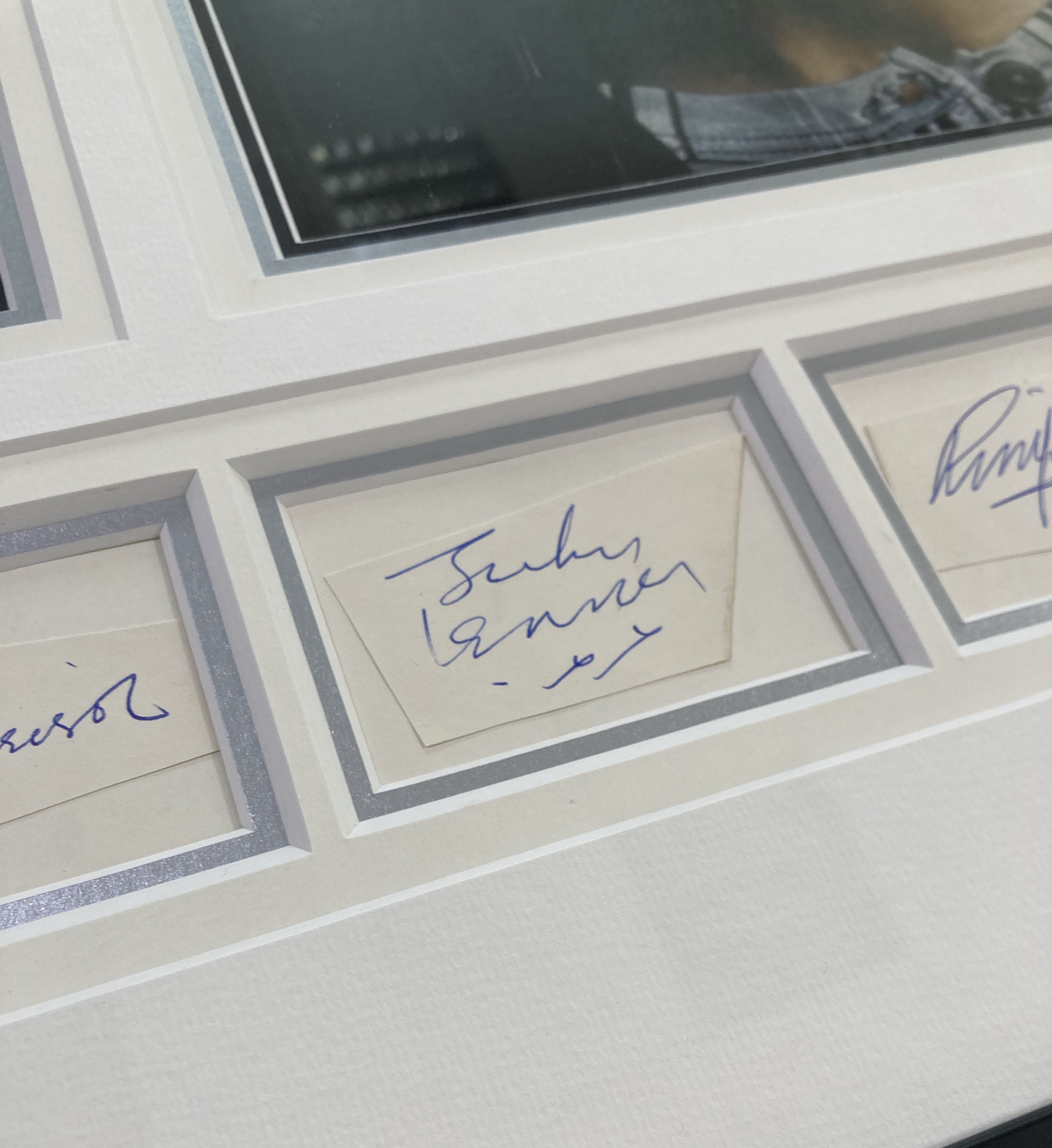 Lot 252 - THE BEATLES - A FULL SET OF AUTOGRAPHS IN A