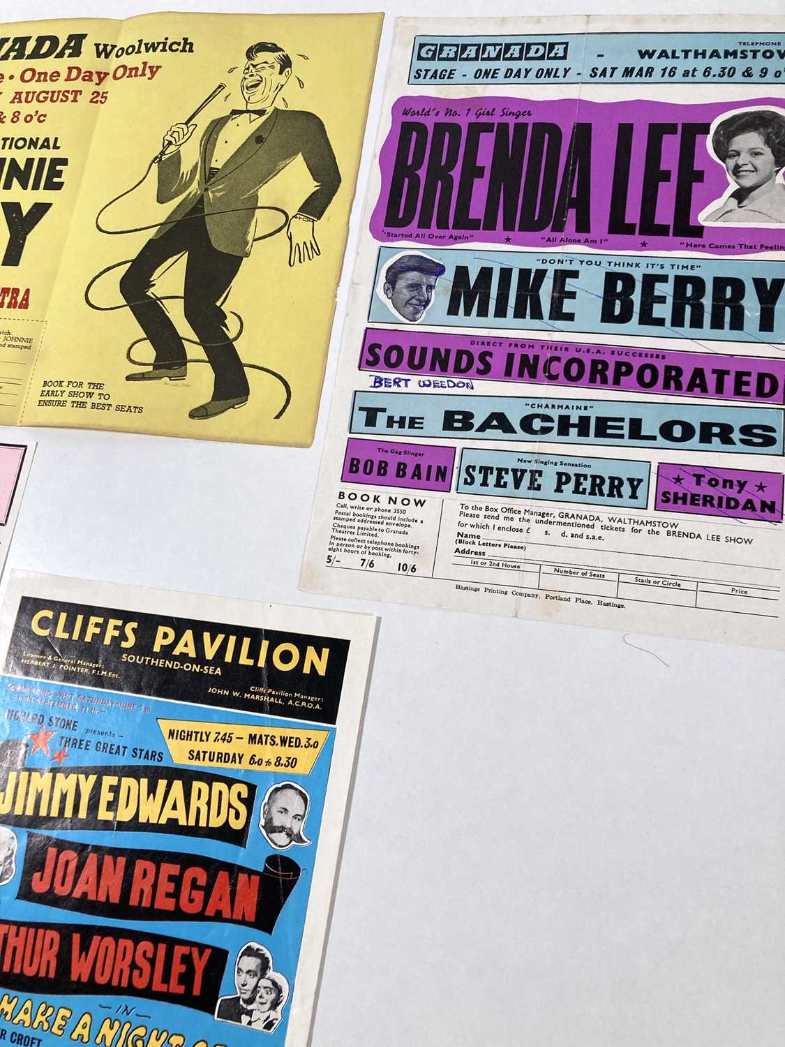 Lot 107 - 1960S CONCERT HANDBILLS