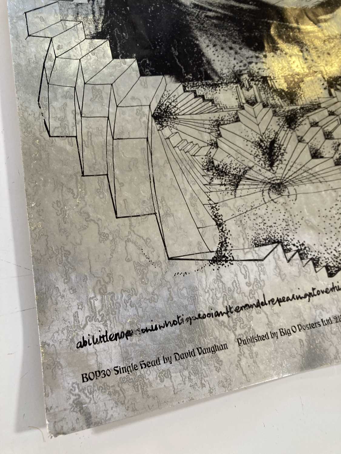 Lot 209 - DAVID VAUGHAN 'SINGLE HEAD' BIG O POSTER.