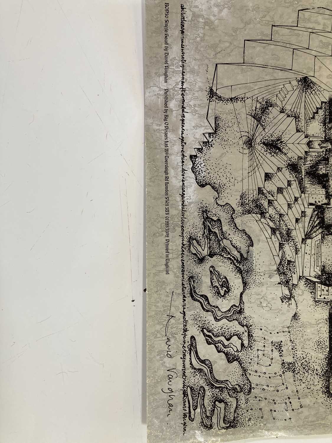 Lot 209 - DAVID VAUGHAN 'SINGLE HEAD' BIG O POSTER.