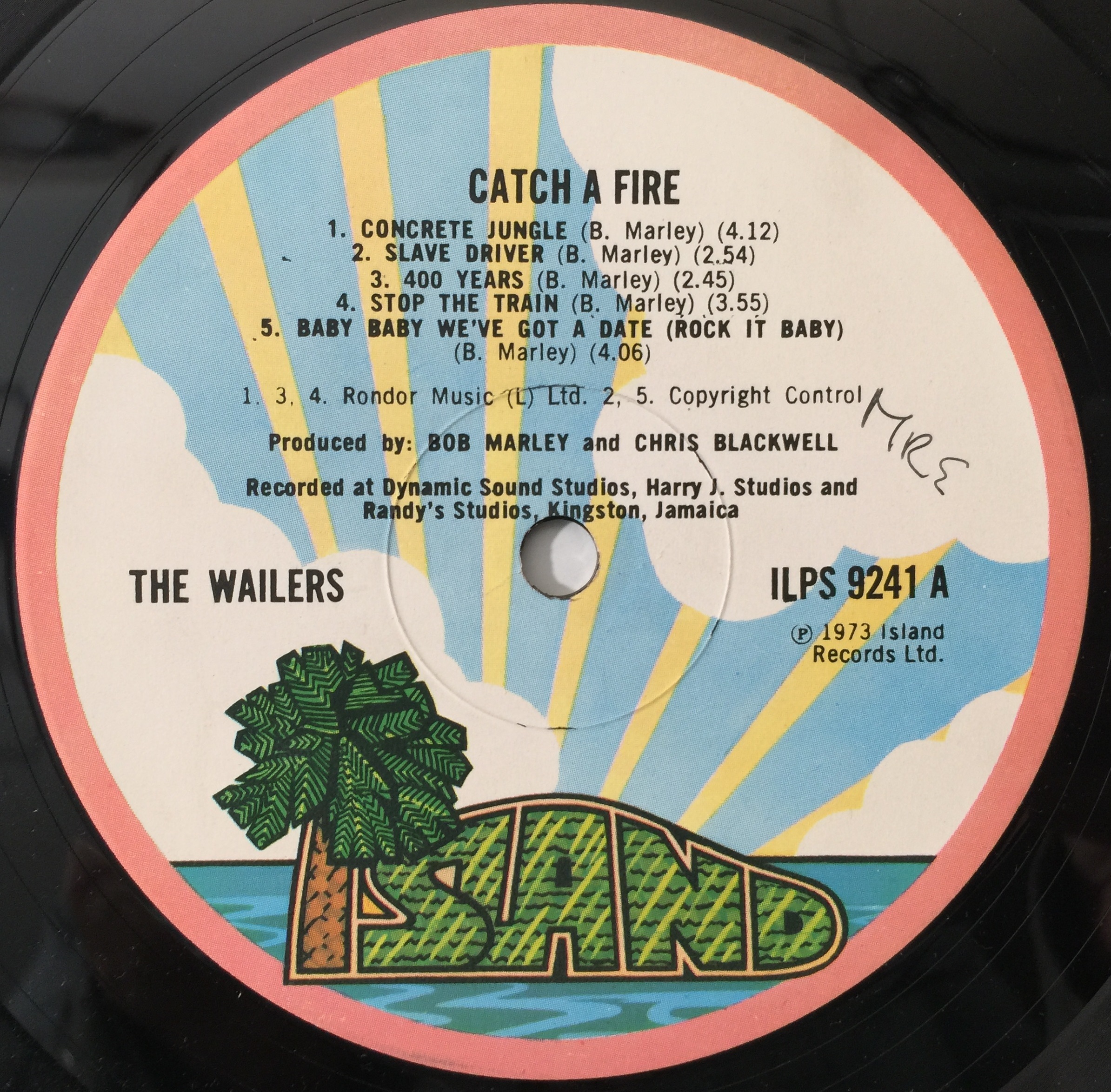 Lot 203 - THE WAILERS - CATCH A FIRE (UK OG - ILPS