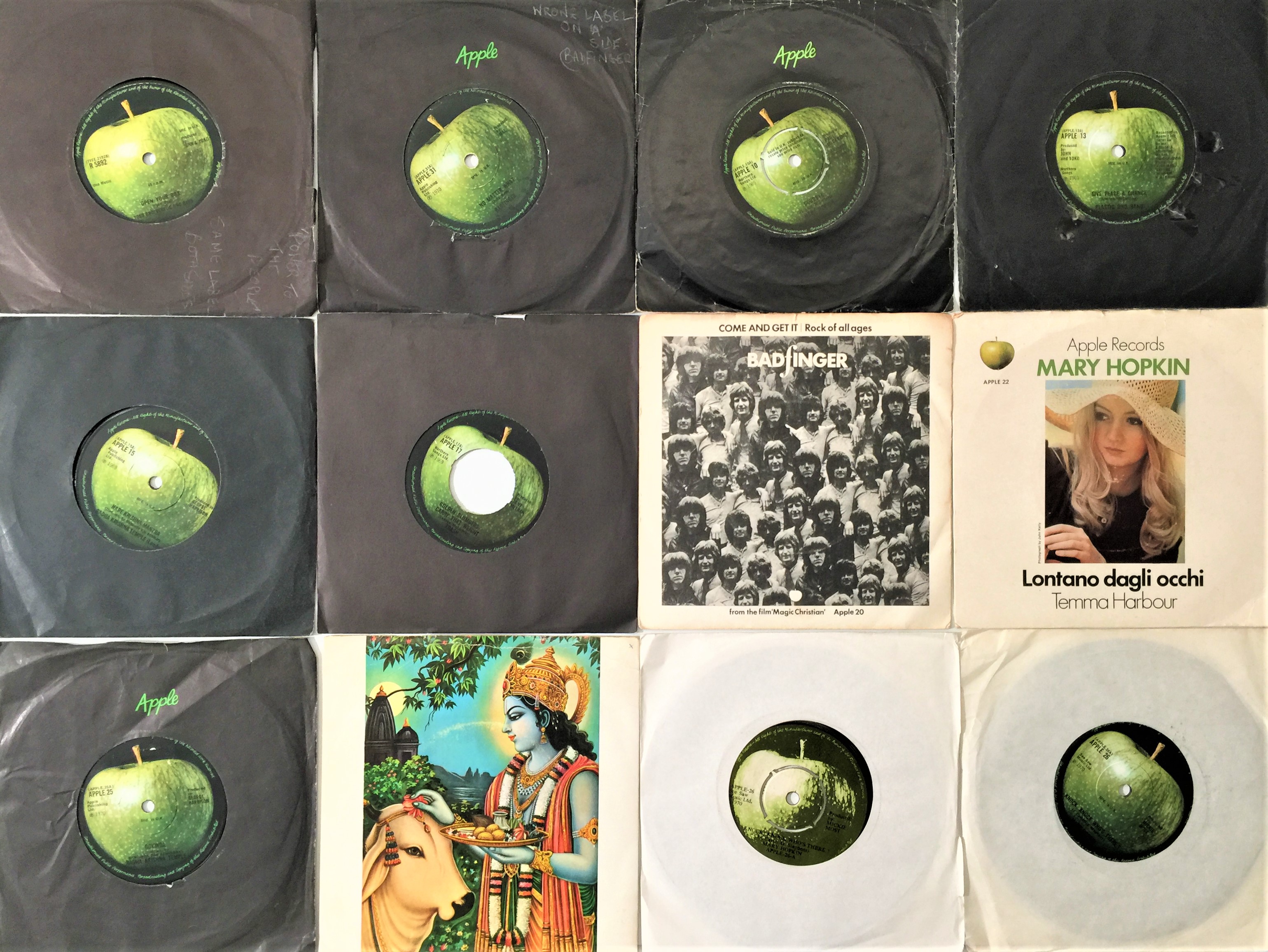 Lot 79 - APPLE RECORDS - 7" PACK (INCLUDING LABEL