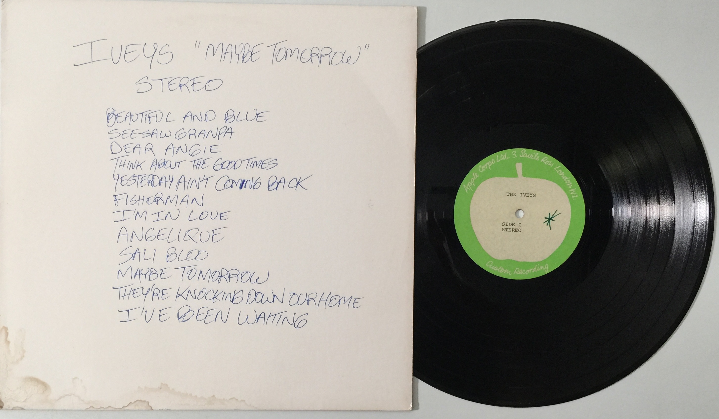 Lot 119 - THE IVEYS (BADFINGER) - MAYBE TOMORROW LP